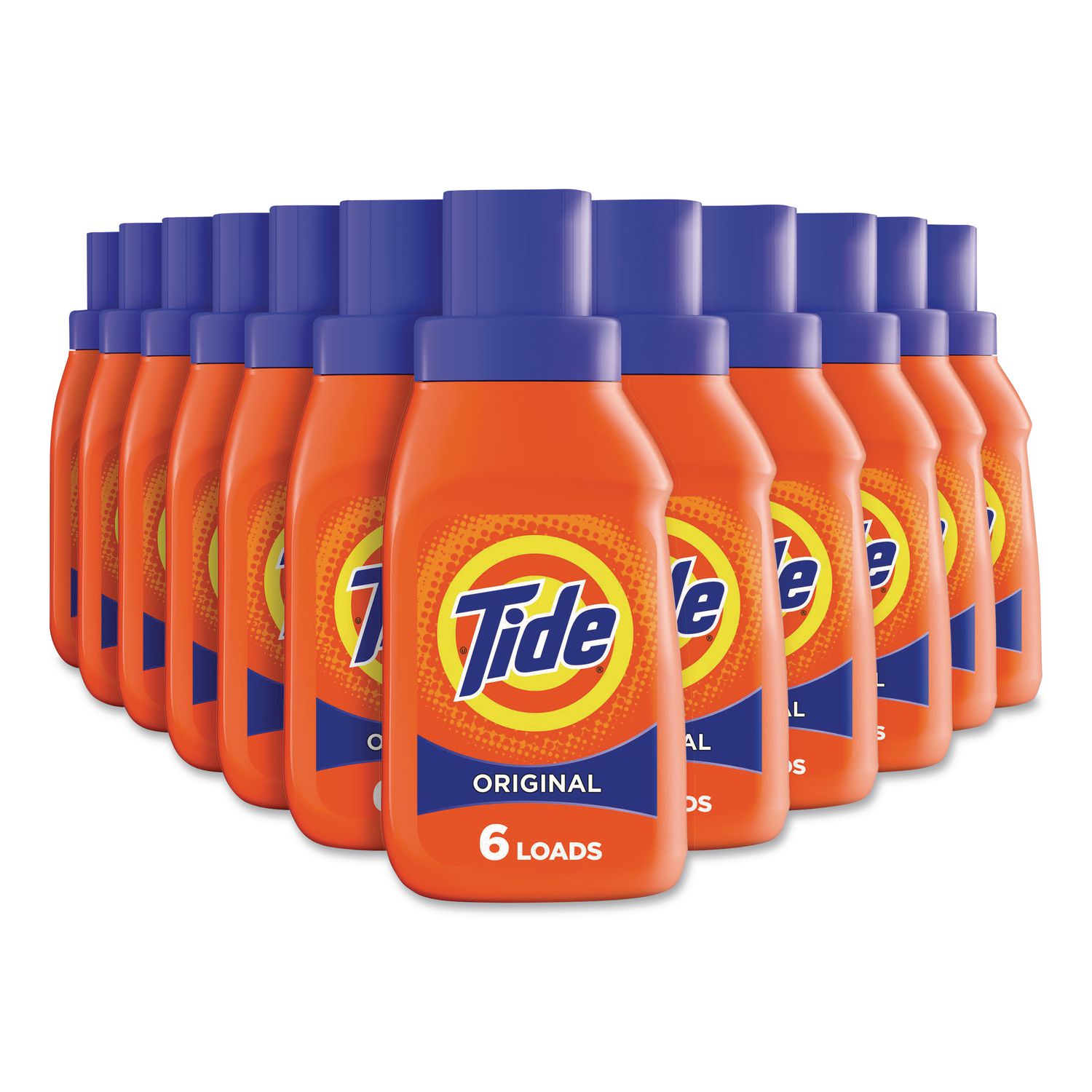 HE Liquid Laundry Detergent, Tide Original Scent, 10 oz Bottle, 12 ...