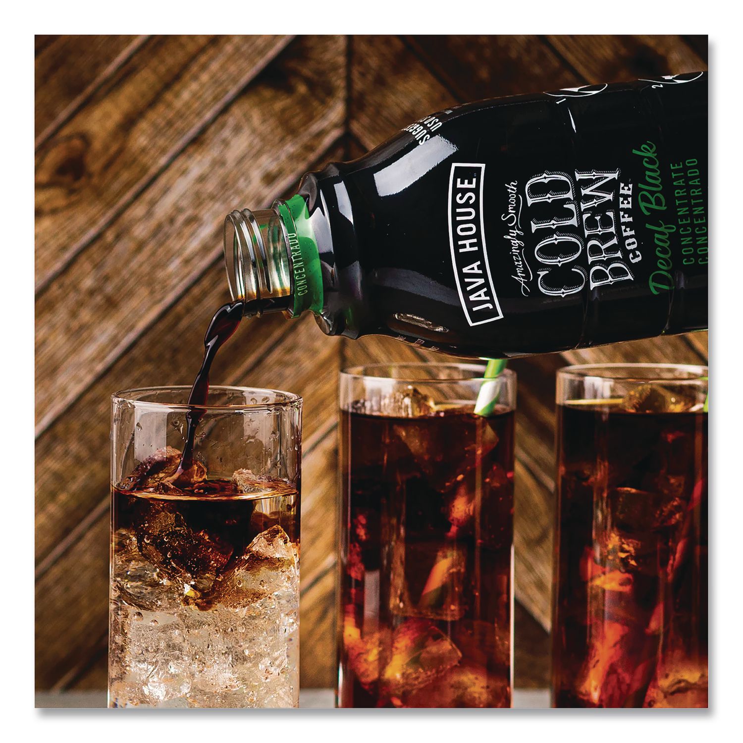 Java House® Cold Brew Coffee Concentrate, Decaf Black, 32 oz Bottle ...