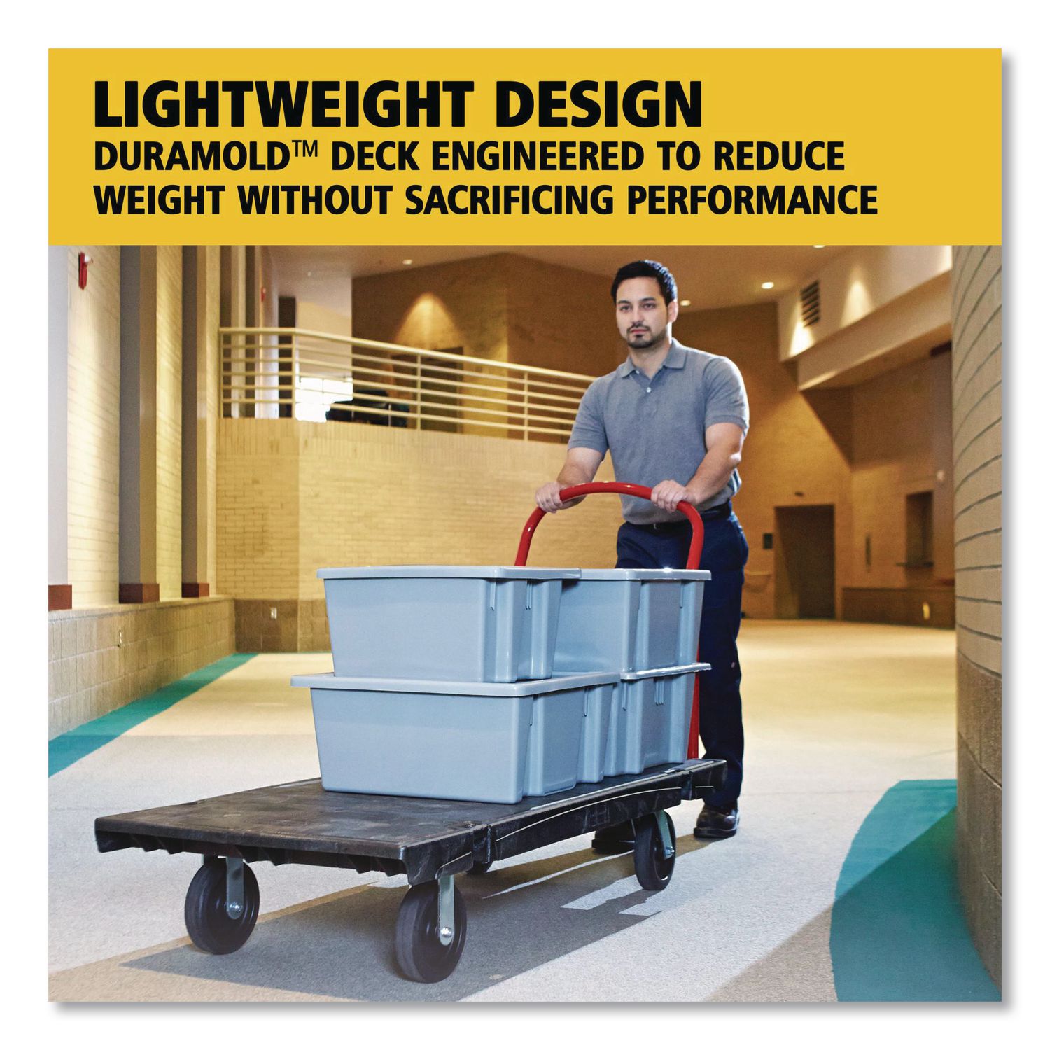 Heavy-Duty Platform Truck Cart, 2,000 lb Capacity, 24 x 48 Platform ...