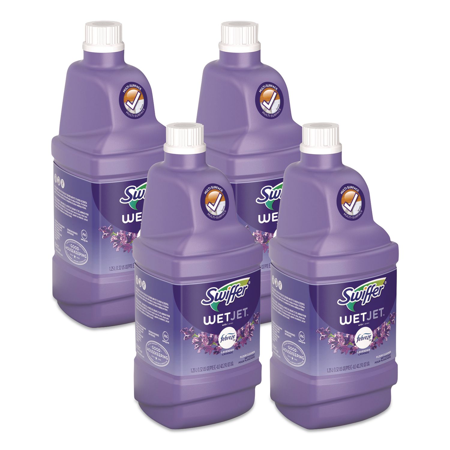WetJet System Cleaning-Solution Refill, Lavender Scent, 1.25 L, 4 ...