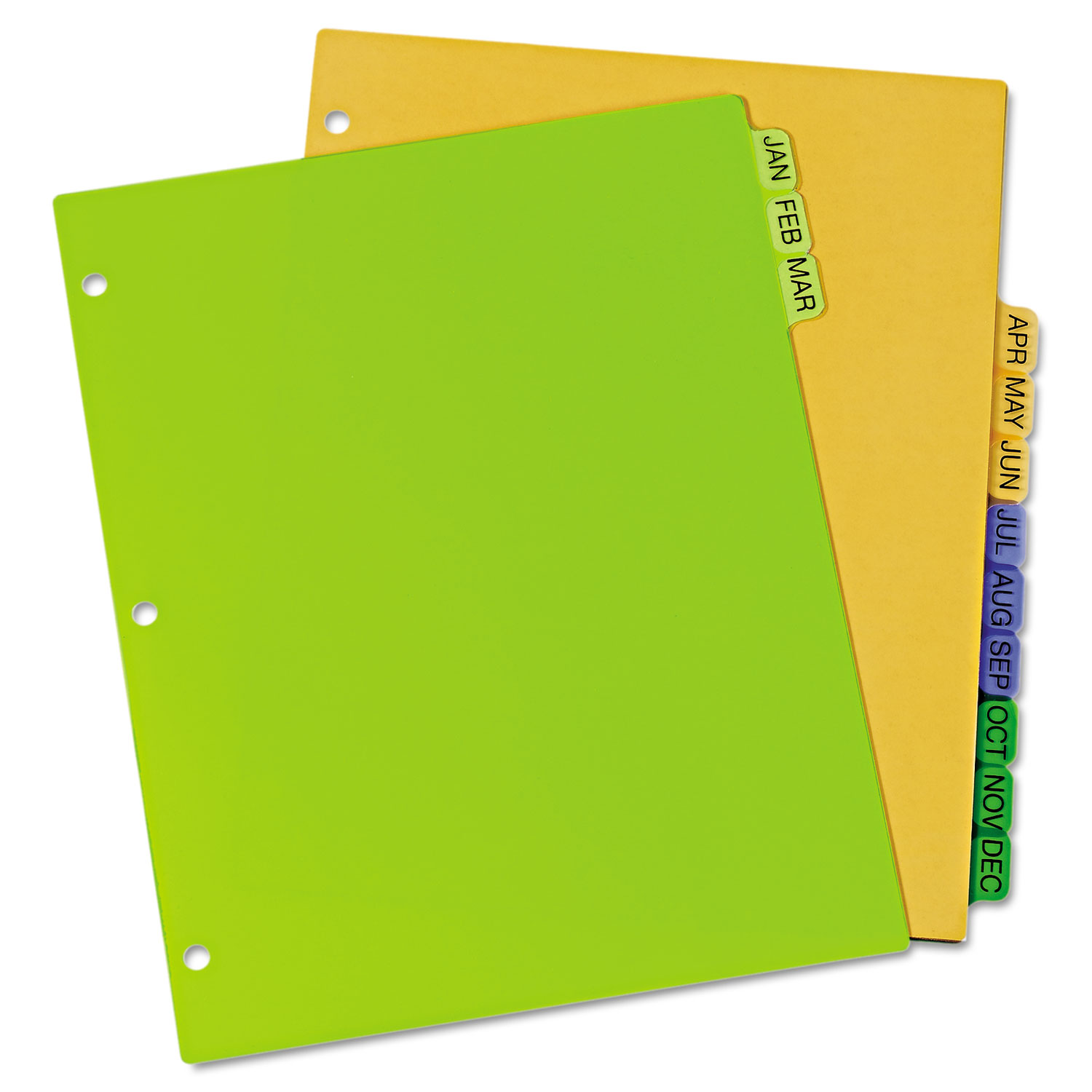 AVE11331 Avery Preprinted Plastic Tab Dividers - Zuma