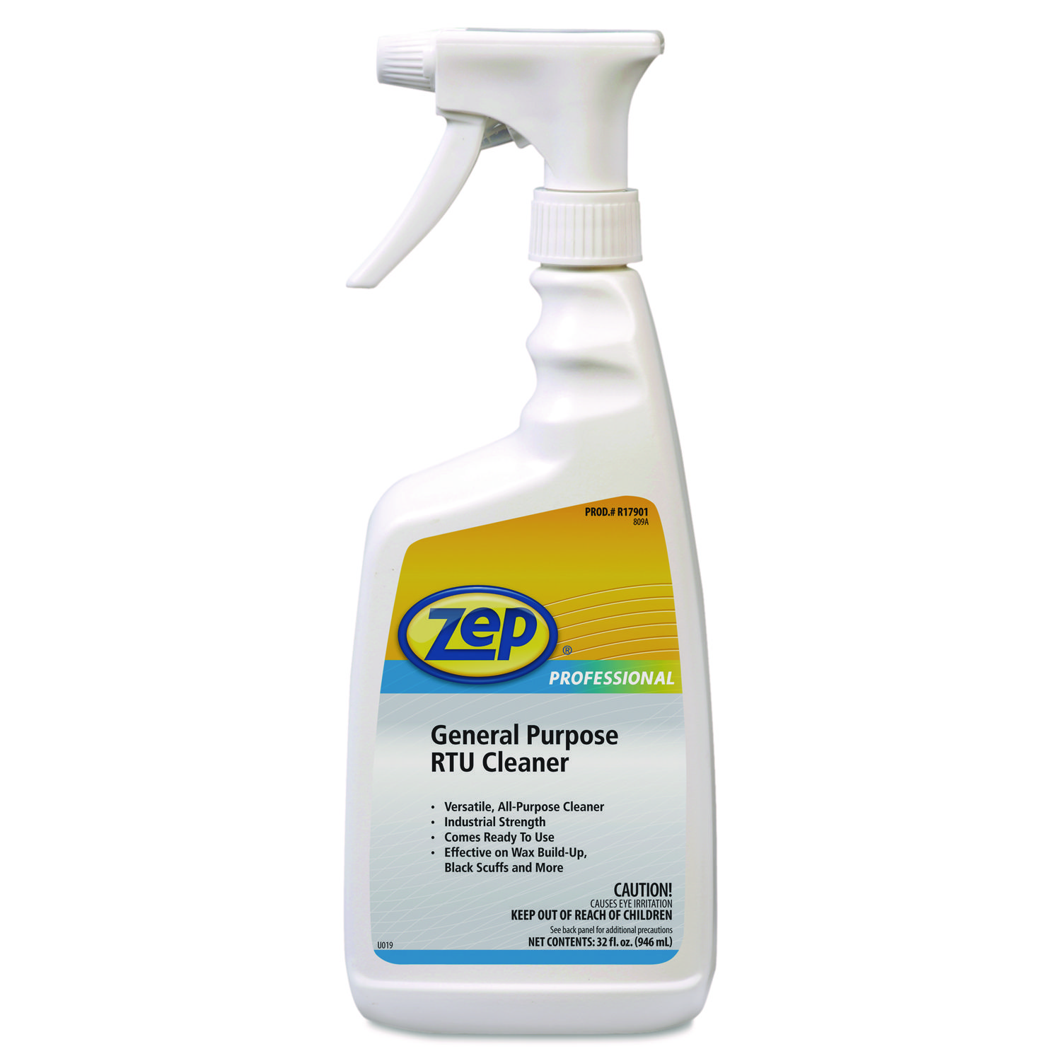 Zep Professional® General Purpose RTU Cleaner, 1 qt Spray Bottle, 12 ...