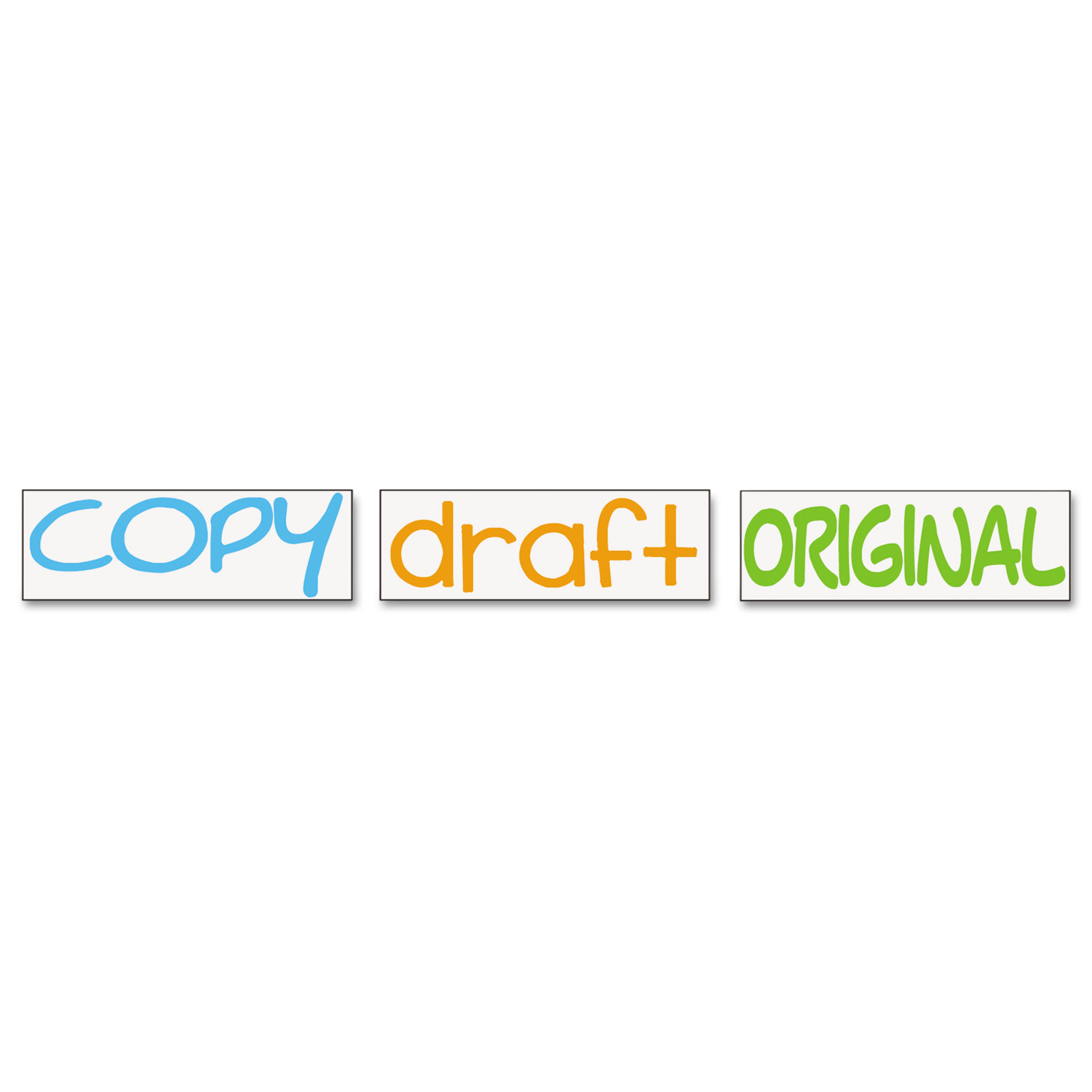 Trodat® Interlocking Stack Stamp, COPY, DRAFT, ORIGINAL, 1.81" x 0.63 ...