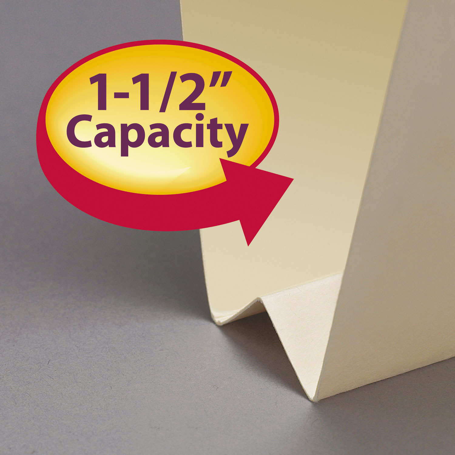 Manila End Tab Fastener Folders, W-Fold Design, Reinforced Straight Tab ...
