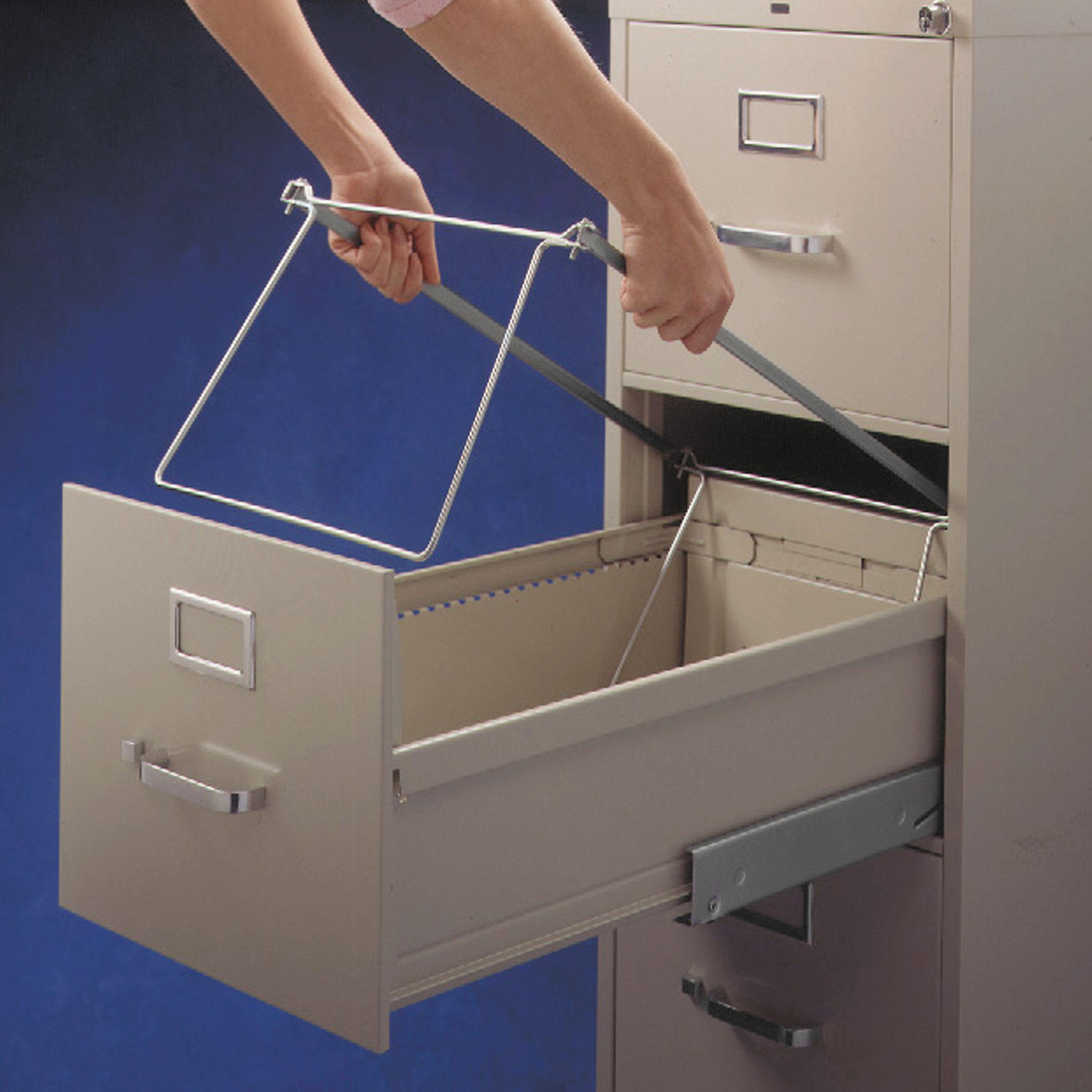 Steel Hanging Folder Drawer Frame Legal Size 23 To 27 Long Gray 2