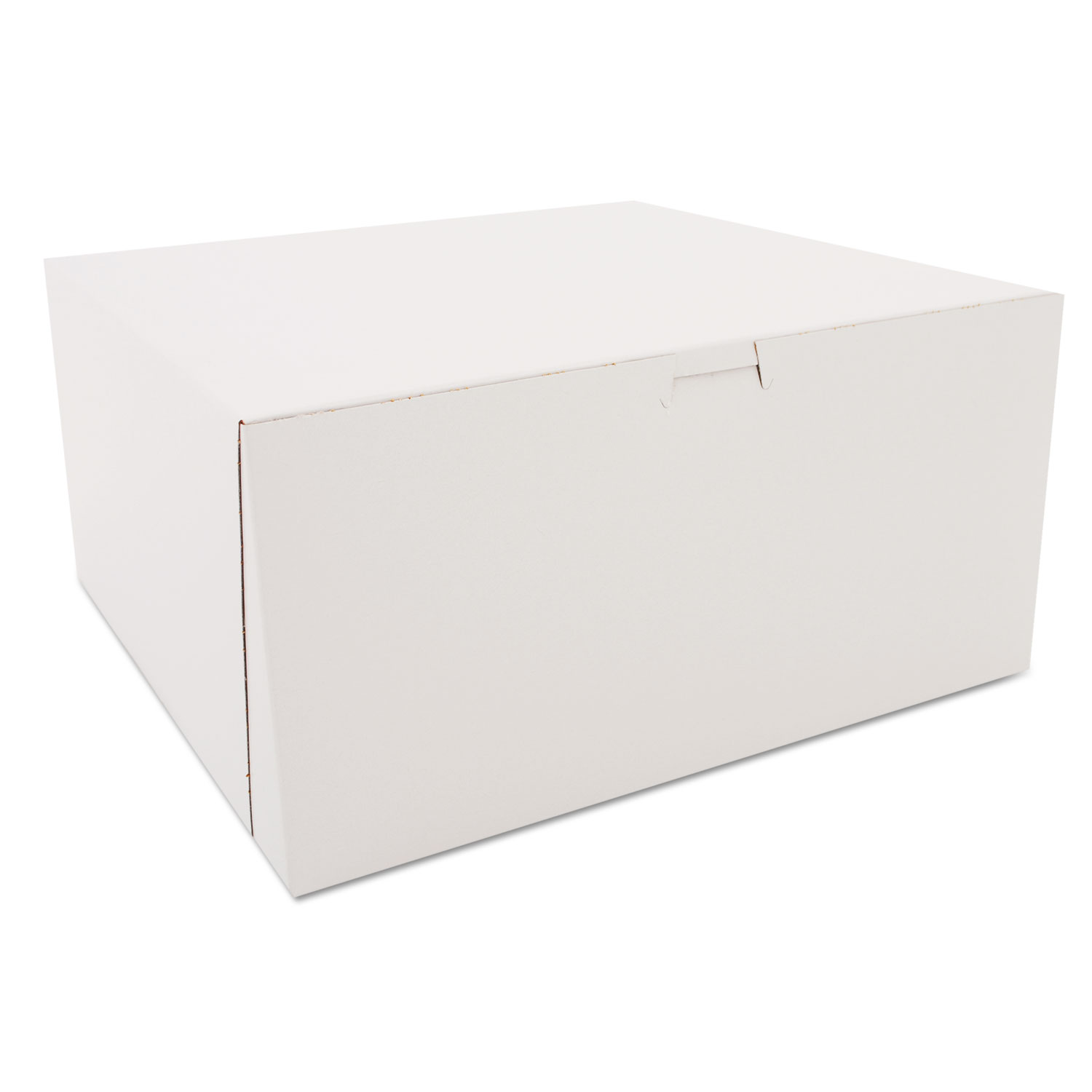 White One-Piece Non-Window Bakery Boxes, 12 x 12 x 6, White, Paper, 50 ...