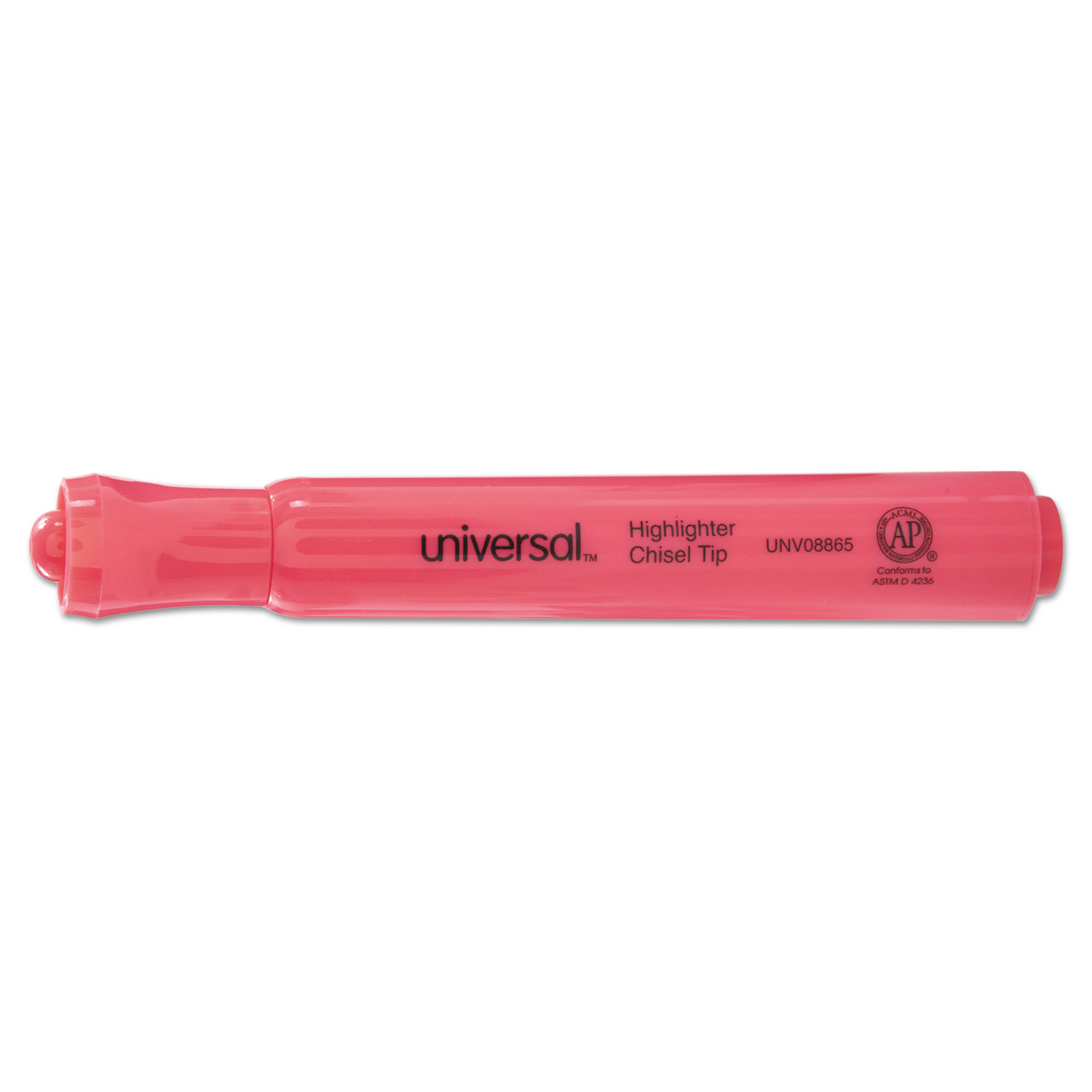 Desk Highlighter, Chisel Tip, Fluorescent Pink - Sandhills Office Supply