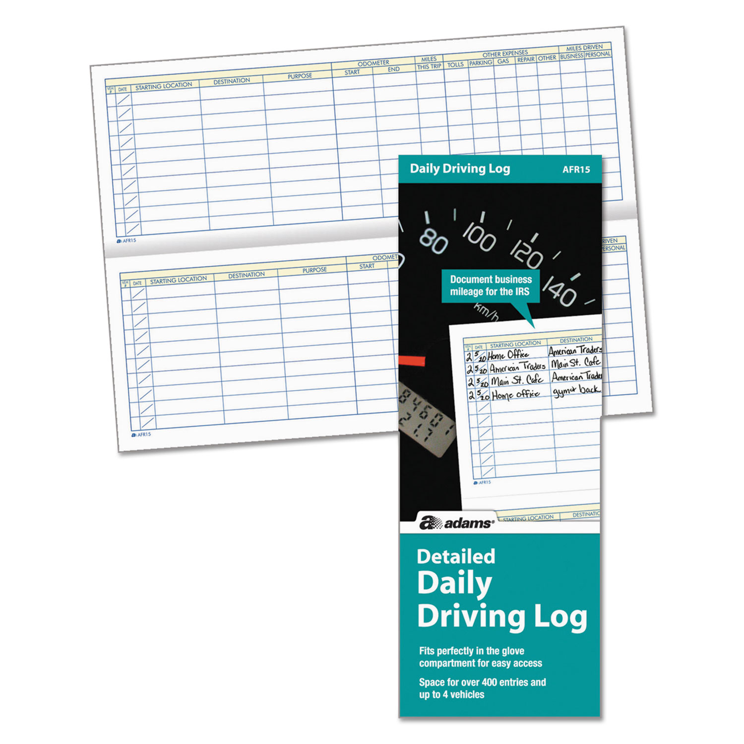 ABFAFR15 Adams Detailed Daily Driving Log - Zuma