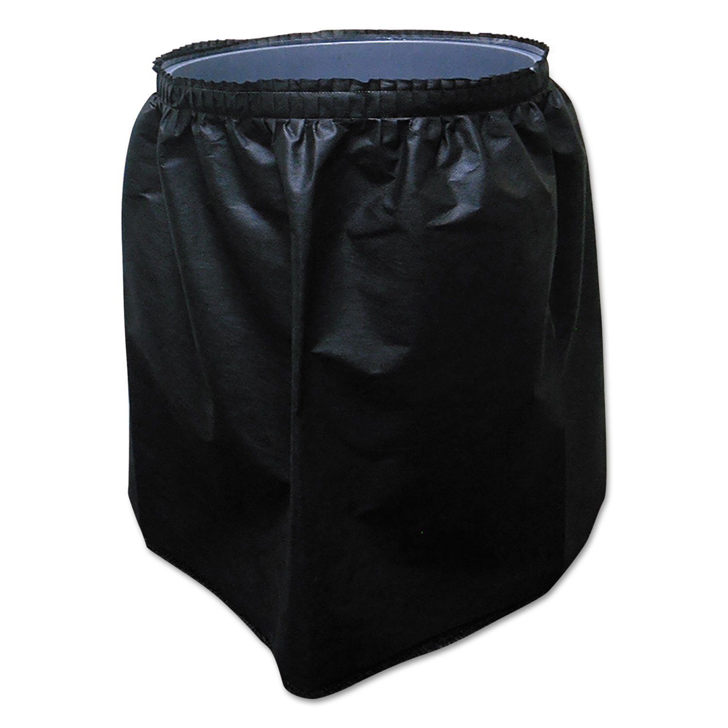 Trash Can Skirt for 55 Gallon Round Receptacle, Black - Cartridge Savers
