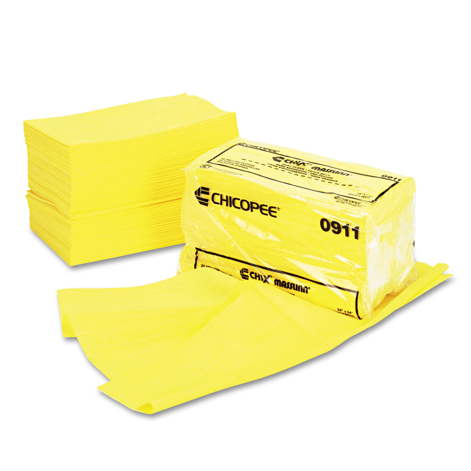 Chix® Masslinn Dust Cloths, 24 x 24, Yellow, 50/Bag, 2 Bags/Carton ...