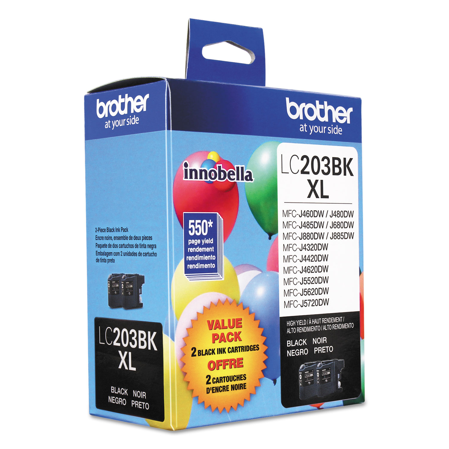 LC2032PKS Innobella High-Yield Ink, 550 Page-Yield, Black, 2/Pack - Reparto