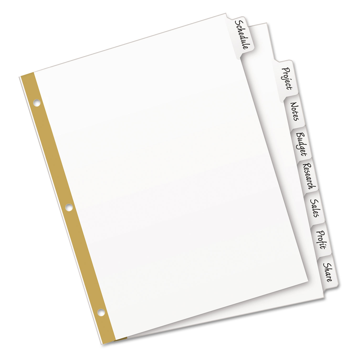 AVE23078 Avery Write & Erase Big Tab Paper Dividers - Zuma