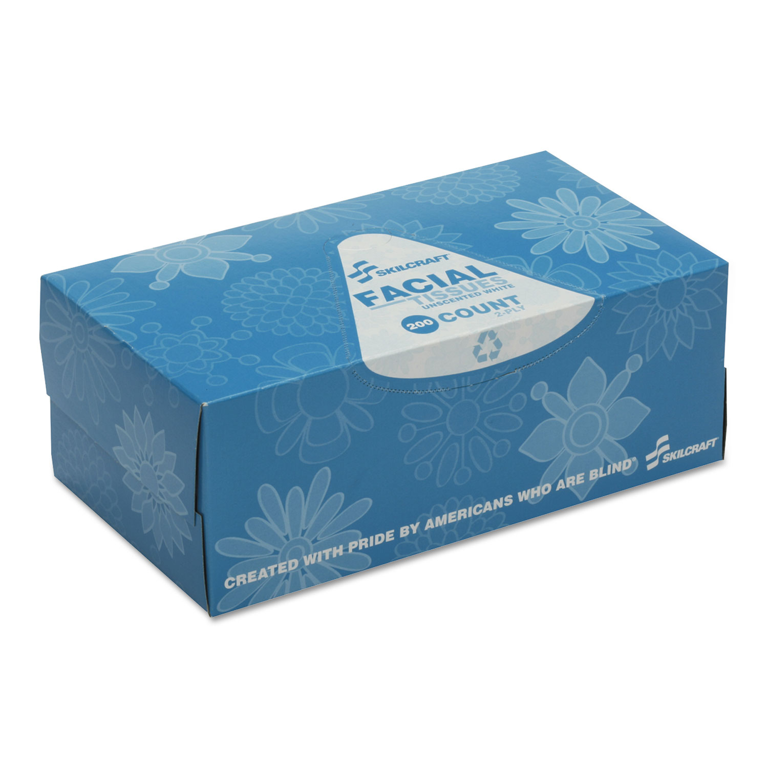 8540002818360, SKILCRAFT Facial Tissue, 2-Ply, White, 200 Sheets ...
