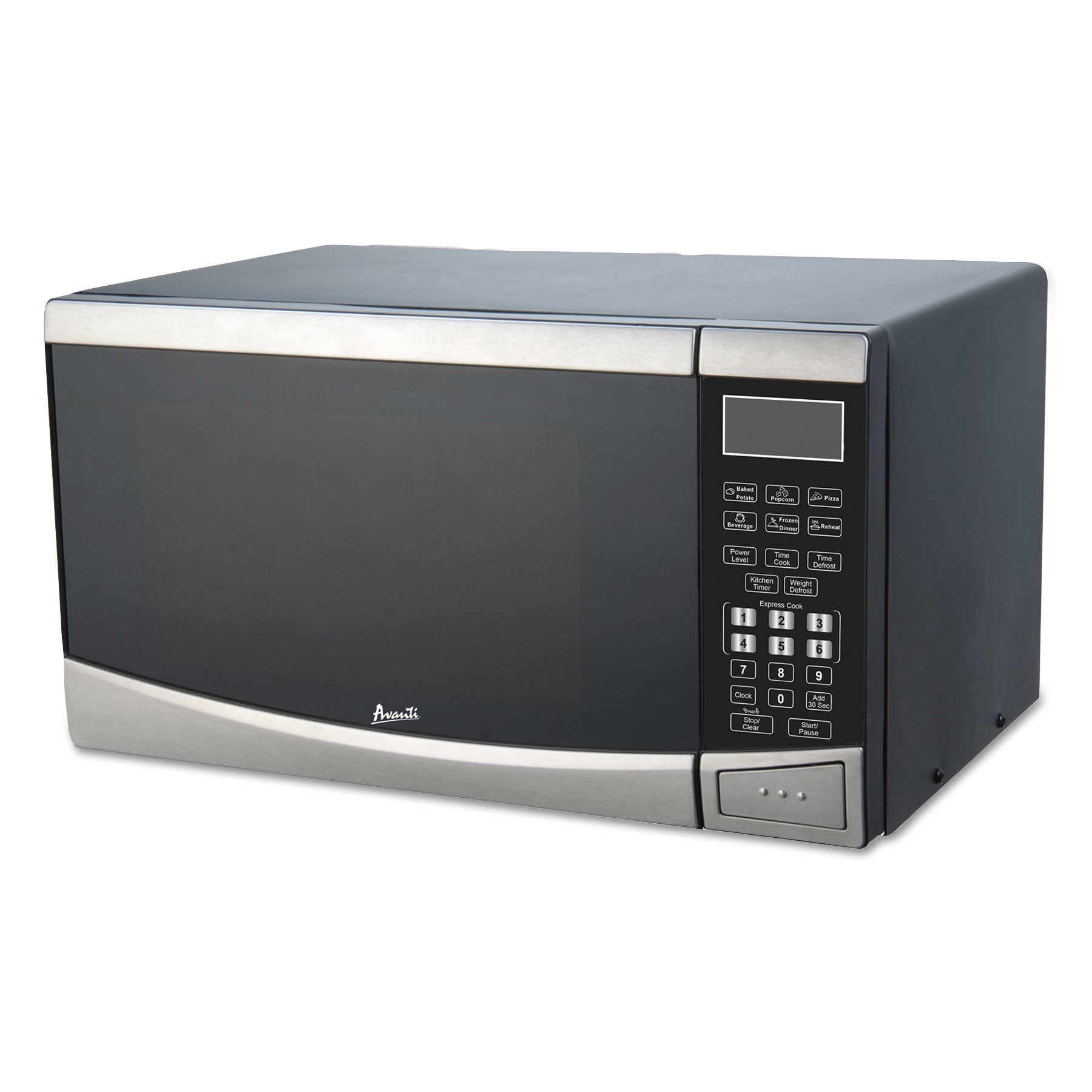 0.9 Cubic Foot Capacity Stainless Steel Microwave Oven, 900 Watts ...