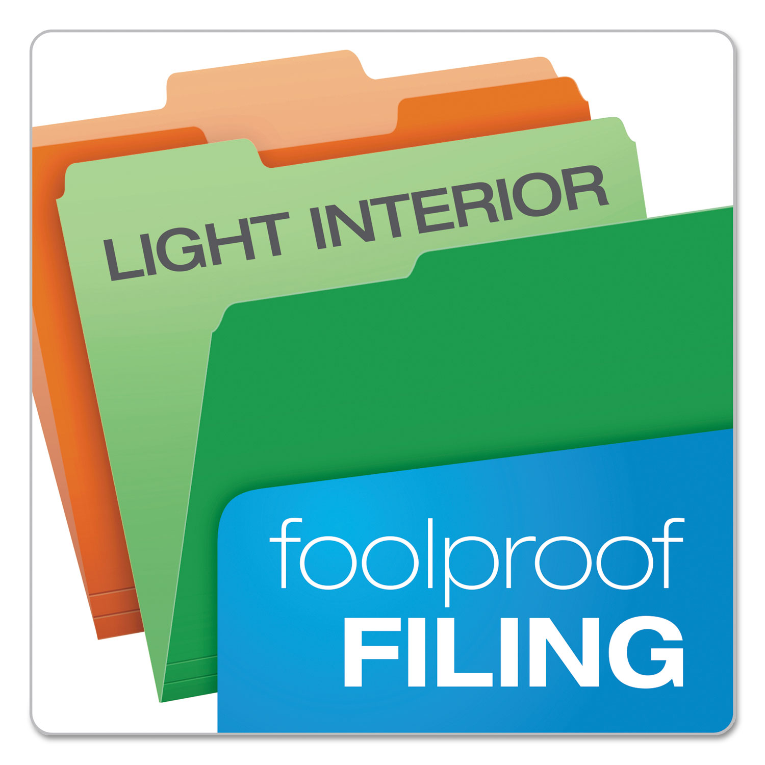 Double Stuff File Folders, 1/3-Cut Tabs: Assorted, Letter Size ...