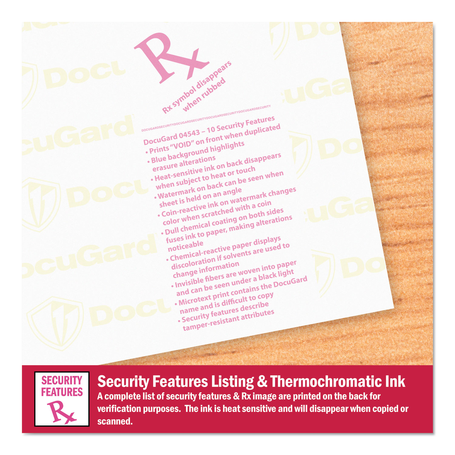 Medical Security Papers, 24 lb Bond-Weight, 8.5 x 11, Blue, 500/Ream ...