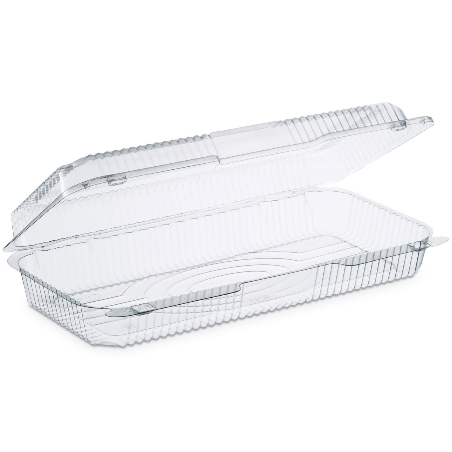 StayLock Clear Hinged Lid Containers, 50.2 oz, 6.8 x 13.4 x 2.6 ...