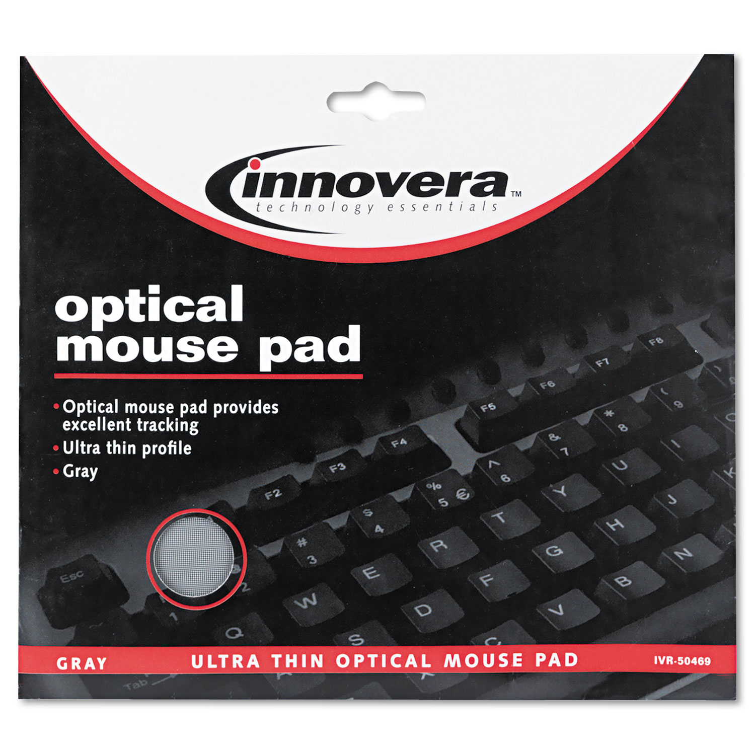 Ultra Slim Mouse Pad, 8.75 x 7, Gray - Reparto