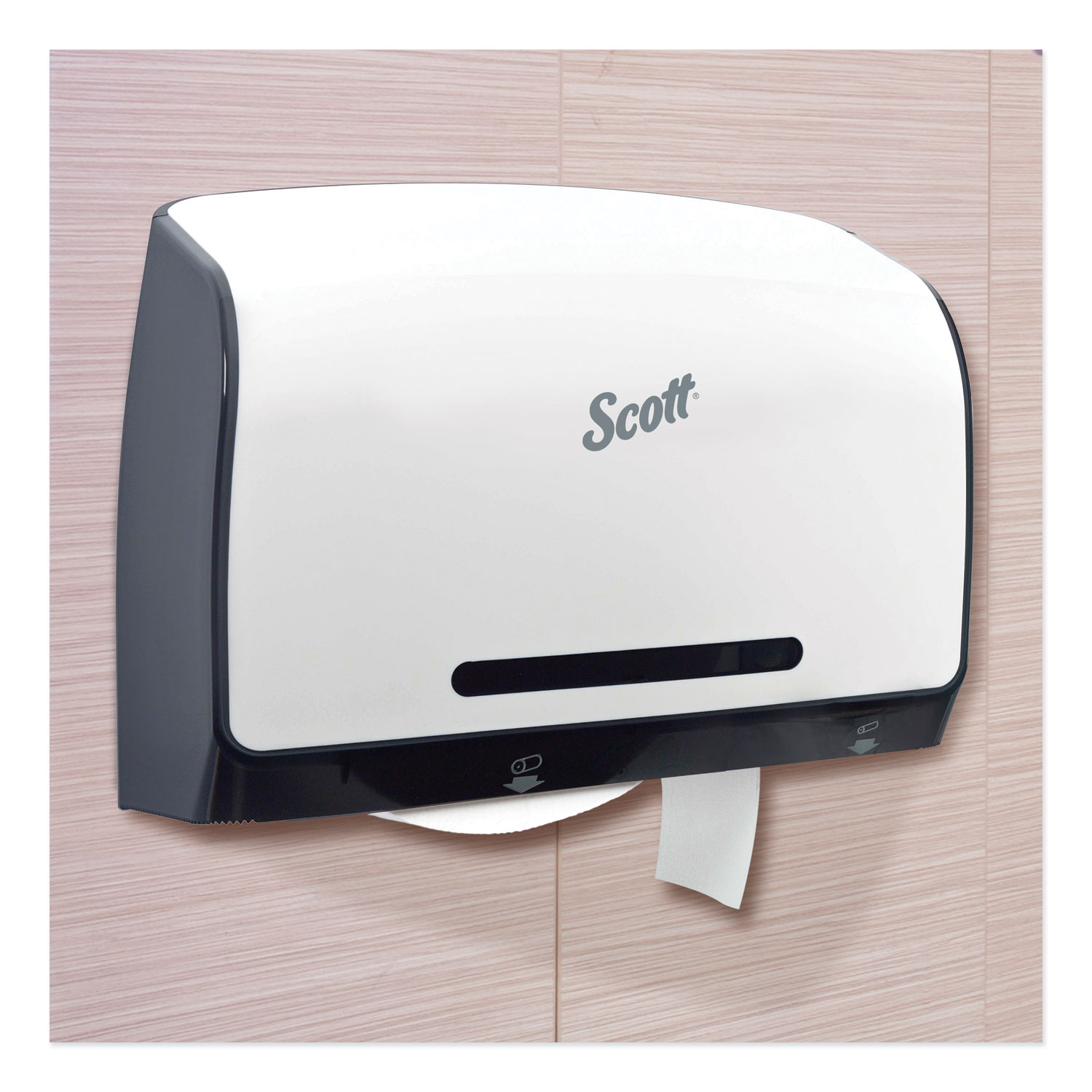 Pro Coreless Jumbo Roll Tissue Dispenser, 14.1 x 5.8 x 10.4, White - Zuma