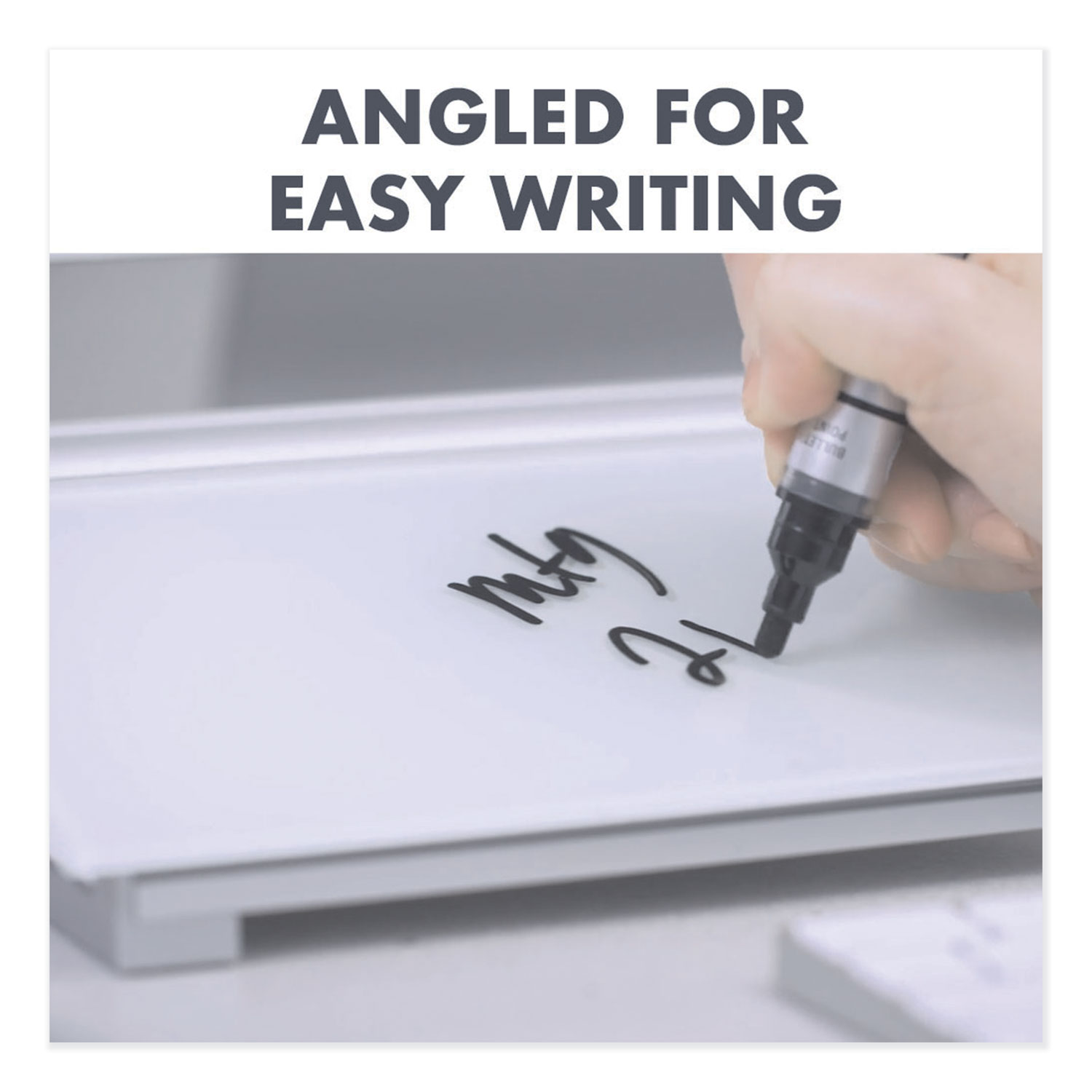 Glass Dry Erase Desktop Computer Pad, 18 x 6, White Surface - BOSS ...