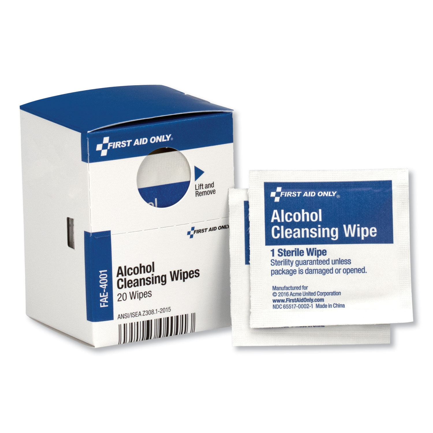 SmartCompliance Alcohol Cleansing Pads, 20/Box - Reparto