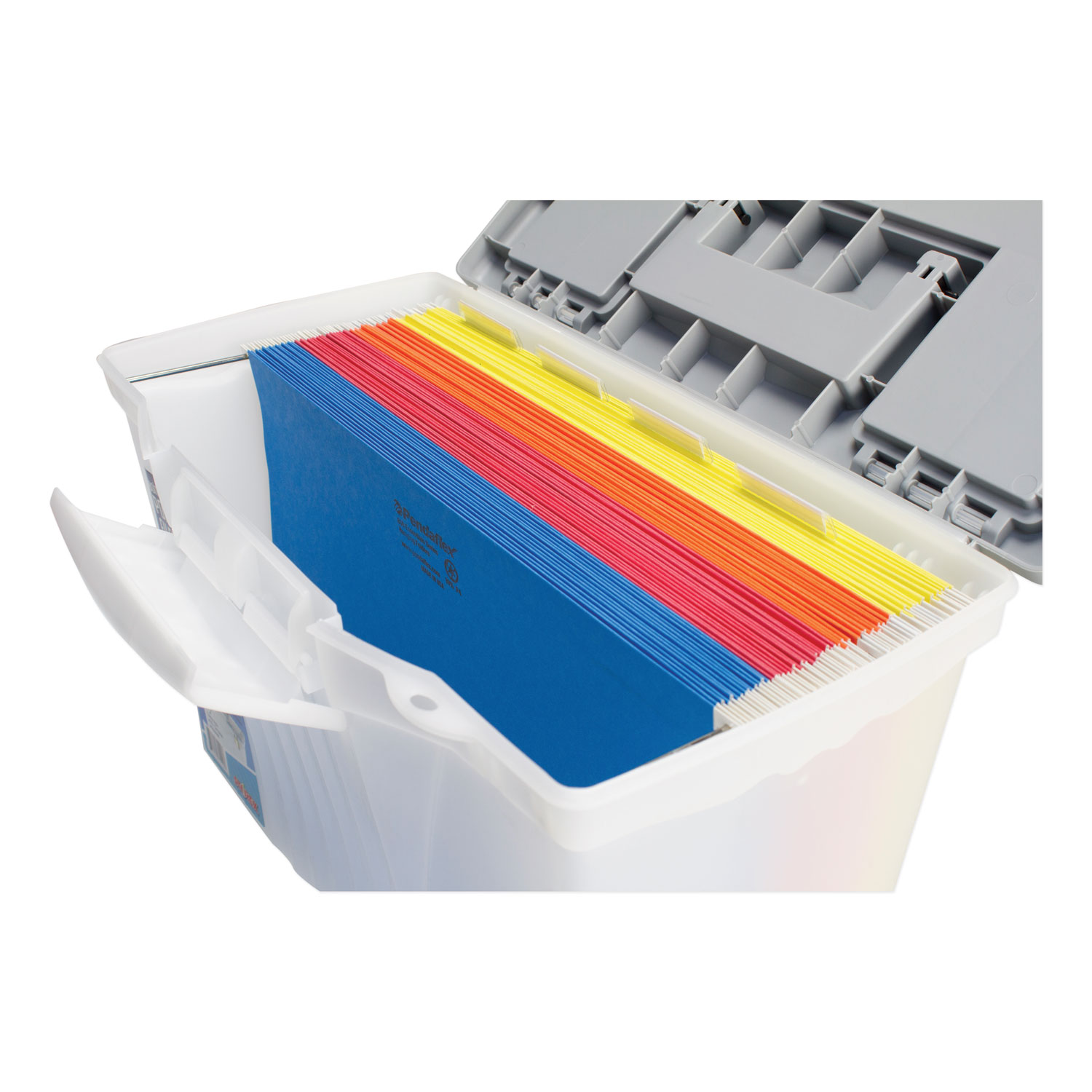 STX61511U01C Storex Portable File Storage Box w/Organizer Lid - KEEP UP ...