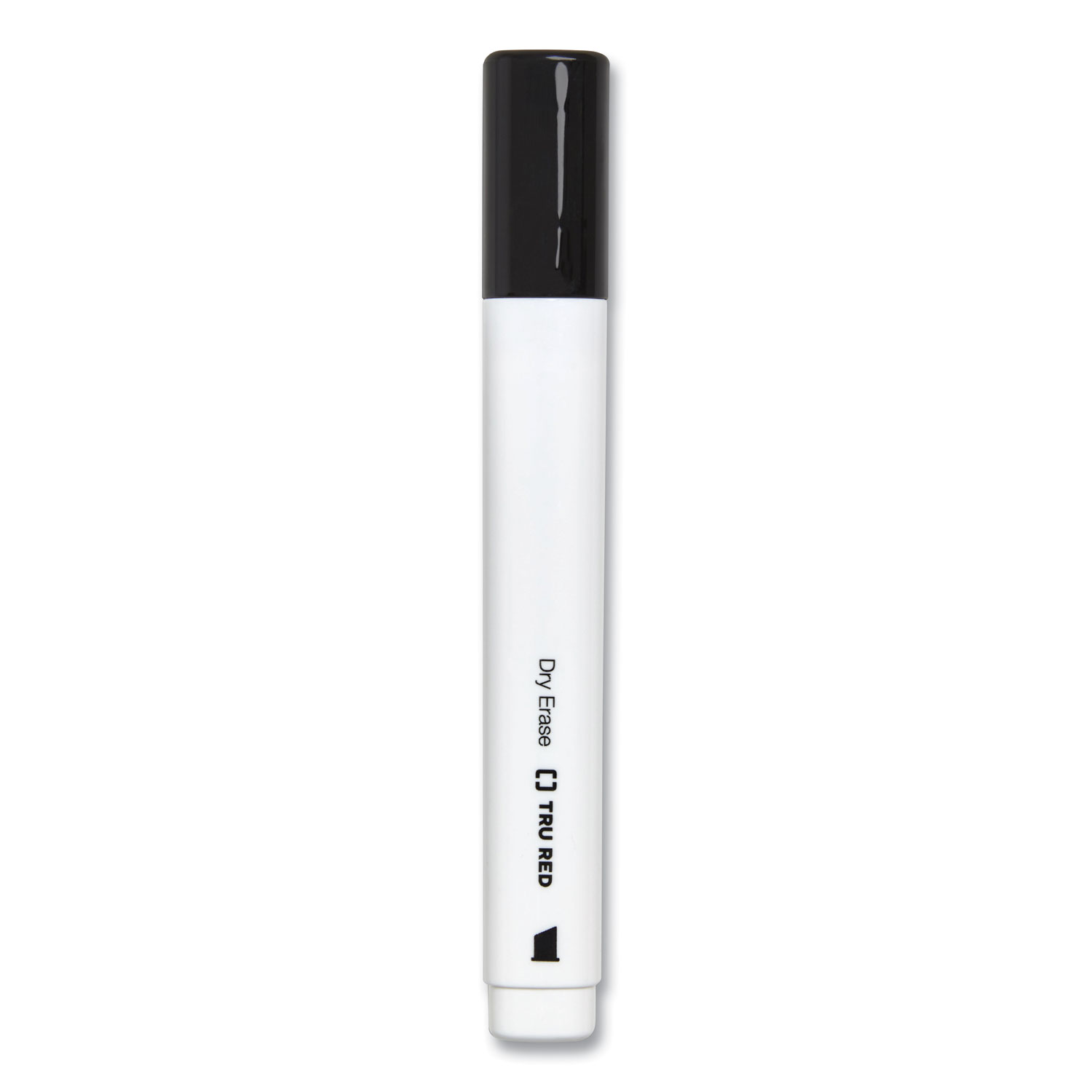 TRU RED™ Dry Erase Marker, Tank-Style, Medium Chisel Tip, Black, 36 ...