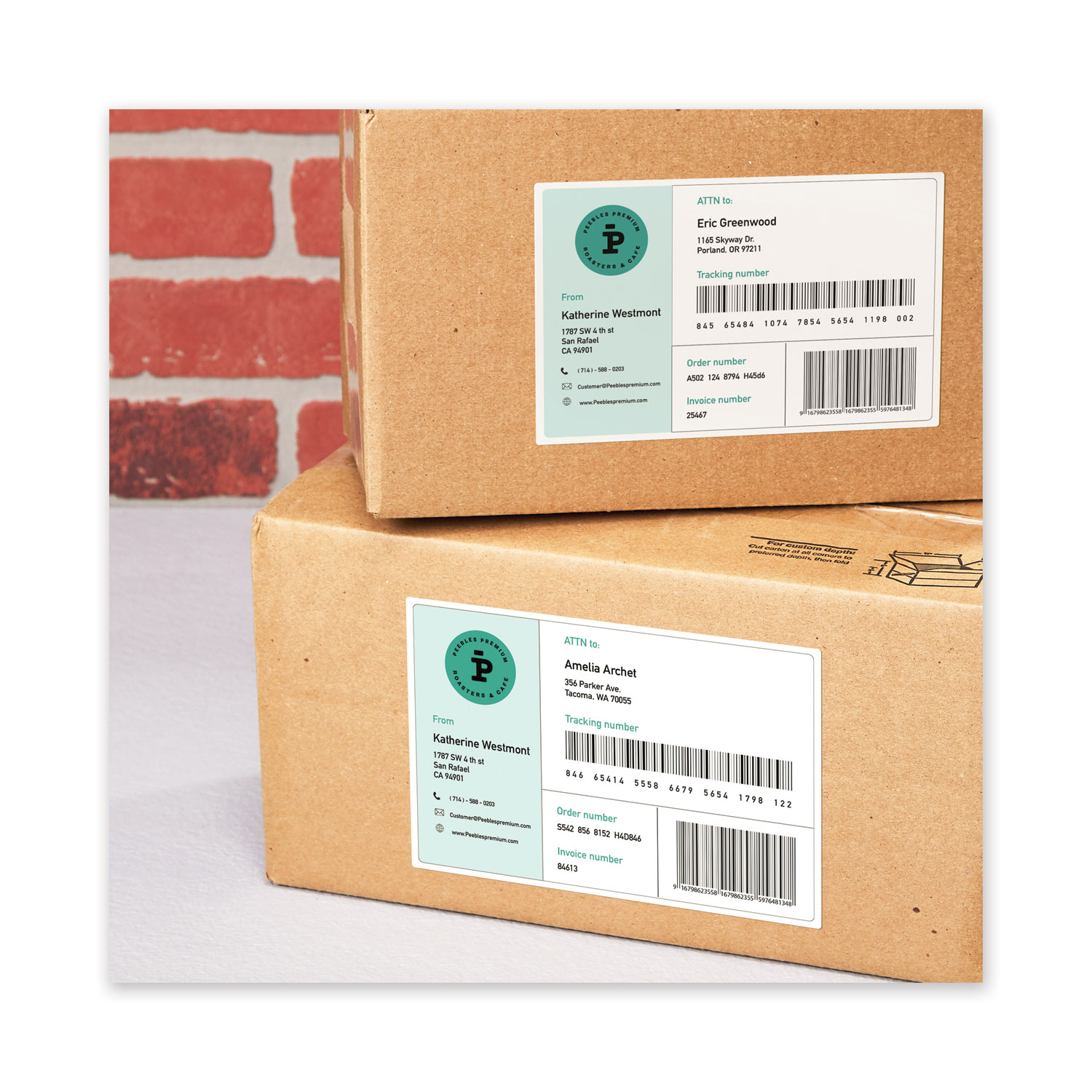 AVE95526 Avery WeatherProof Mailing Labels - Zuma