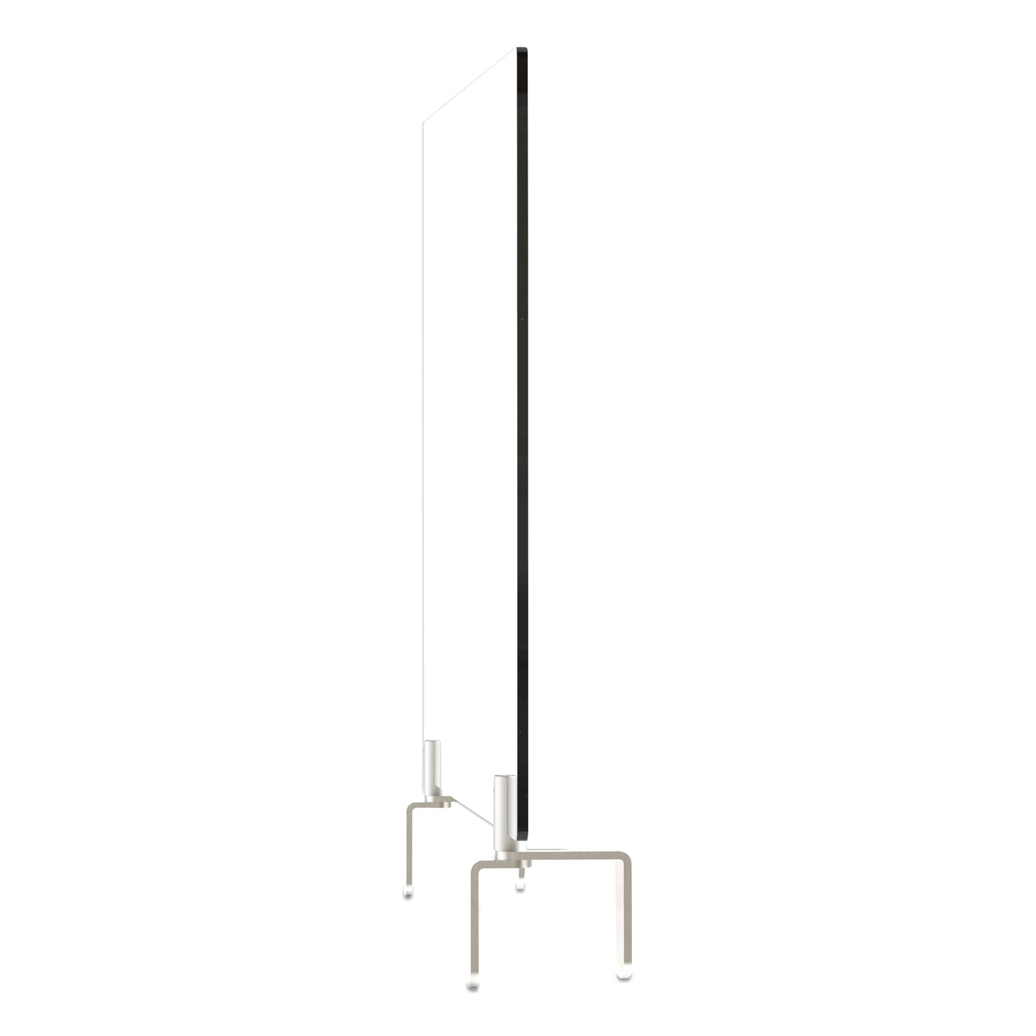 Clear Partition Extender with Attached Clamp, 36 x 3.88 x 18 ...