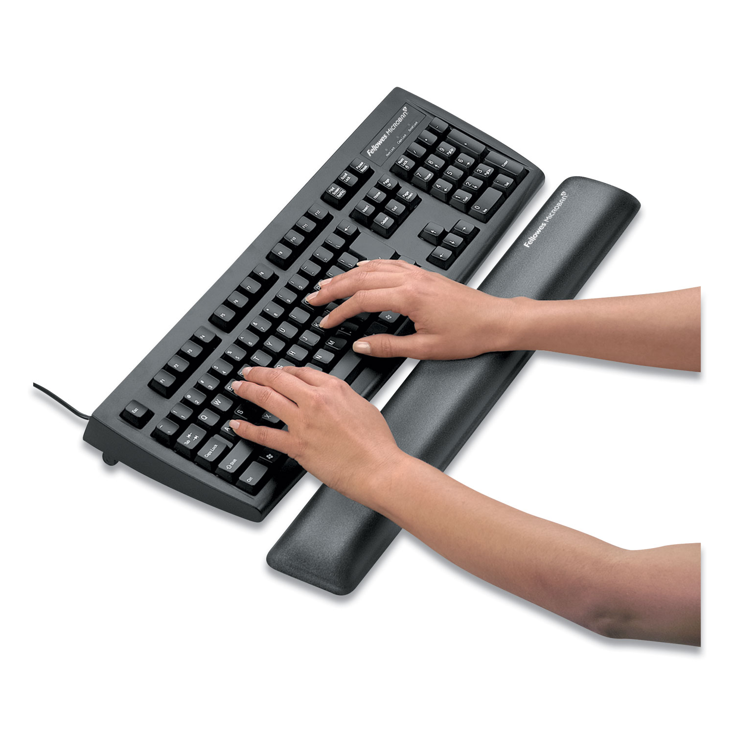 Fellowes® Keyboard Wrist Support with Microban Protection, 18.37 x 2.75 ...