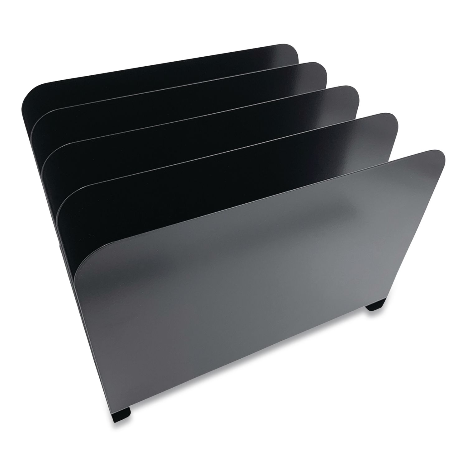 Steel Vertical File Organizer, 4 Sections, Letter Size Files, 11 x 11 x ...