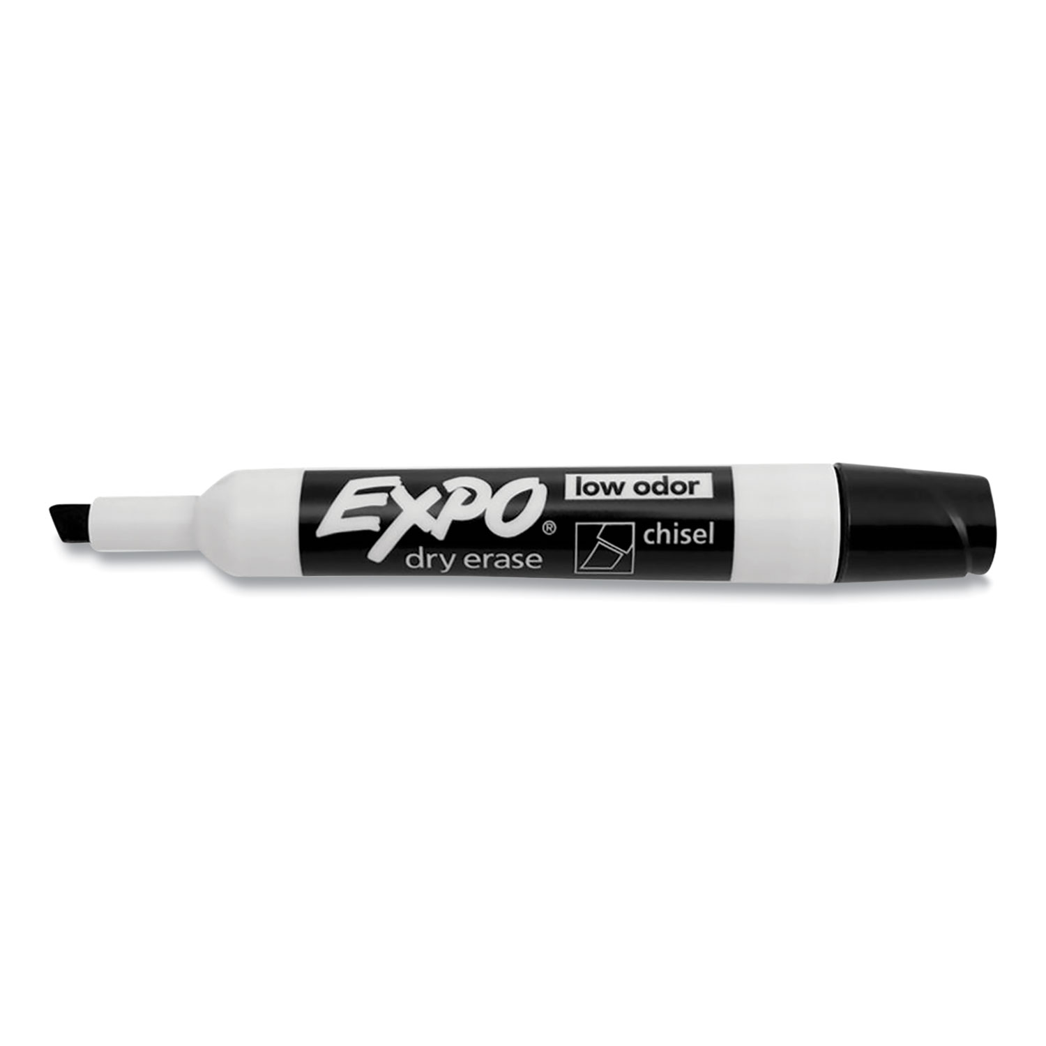 EXPO® Low-Odor Dry-Erase Marker, Peggable Card, Broad Chisel Tip ...