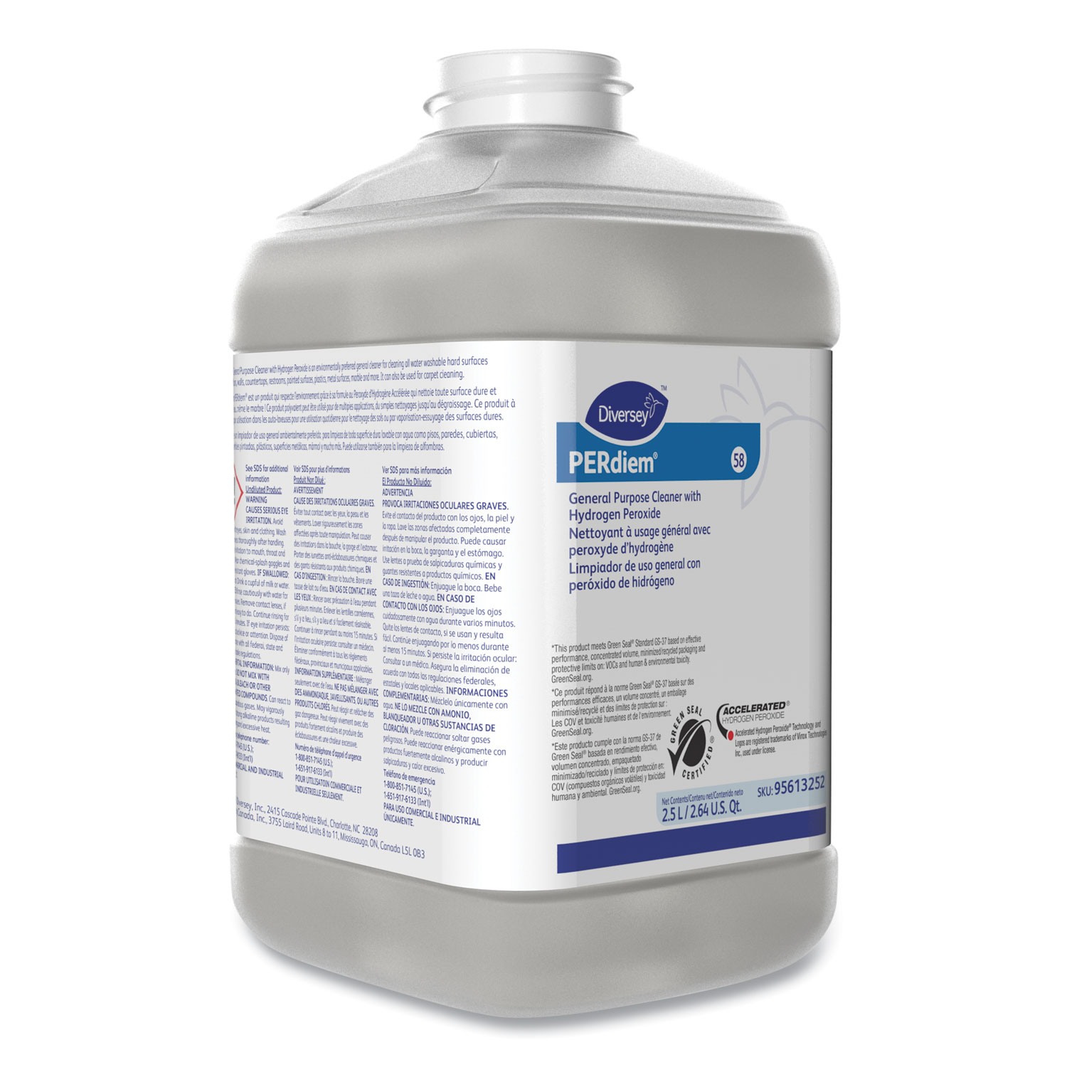 Perdiem General Purpose Cleaner With Hydrogen Peroxide, 84.5 oz Bottle ...