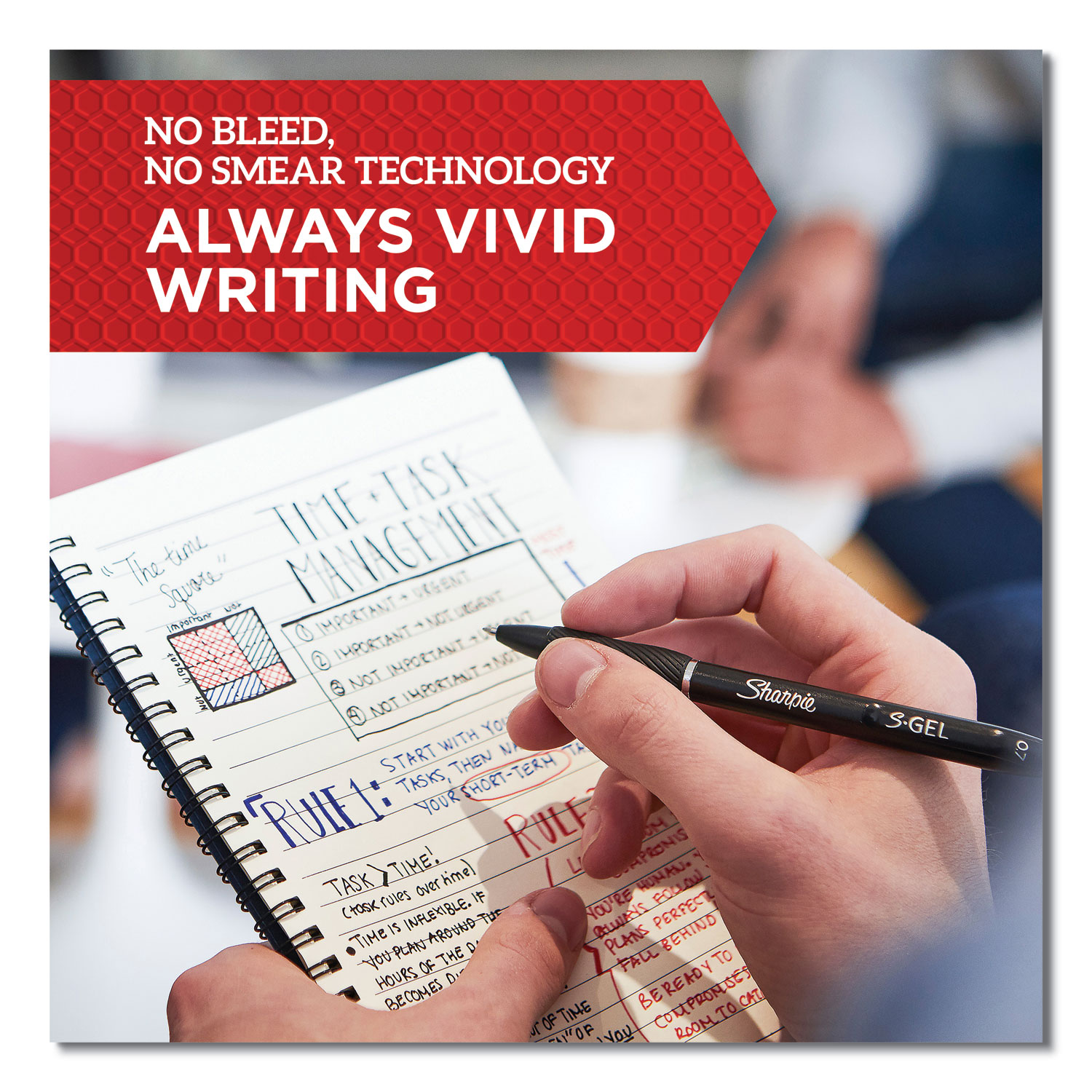 S-Gel High-Performance Gel Pen, Retractable, Medium 0.7 mm, Blue Ink ...