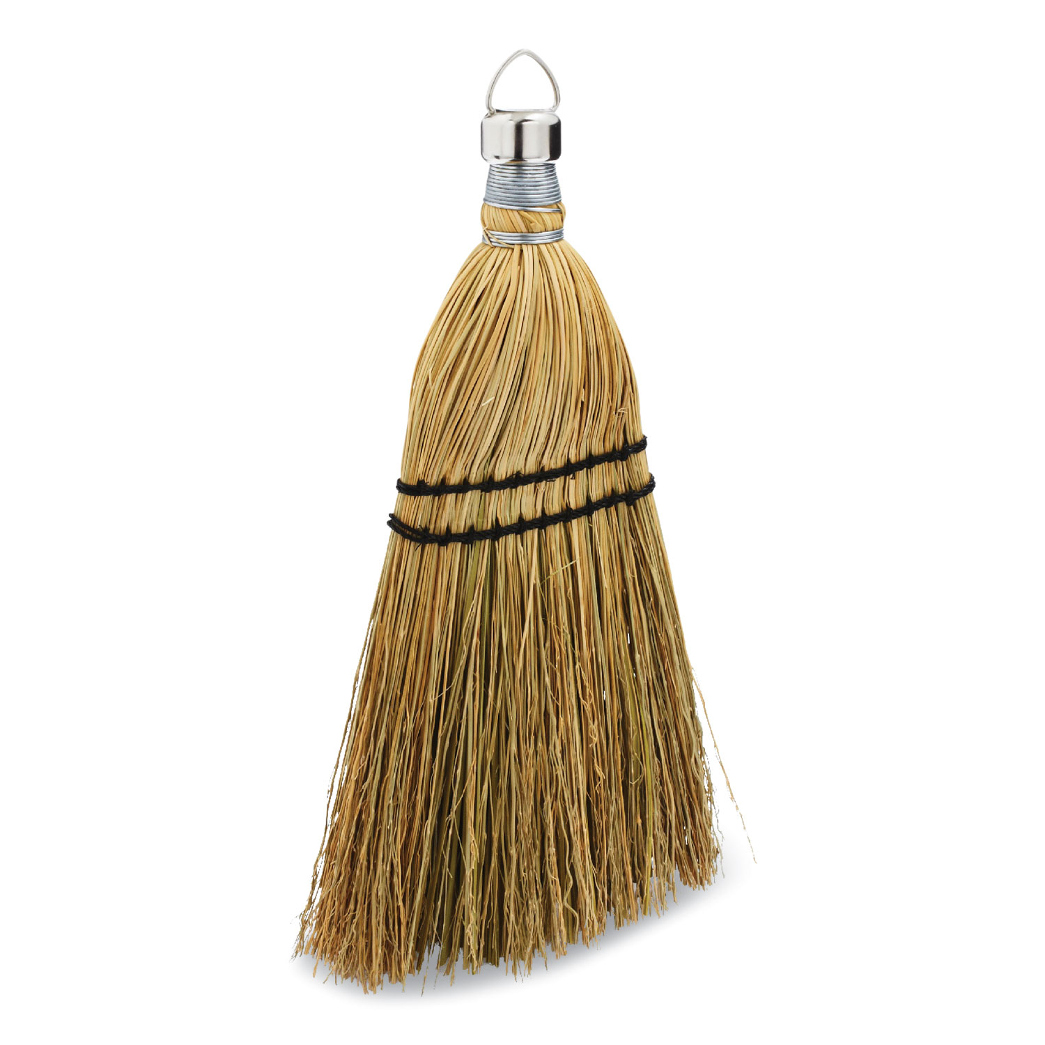 Corn Whisk Broom, Corn Bristles, 12.2" Length, Yellow - FG9B5500YEL