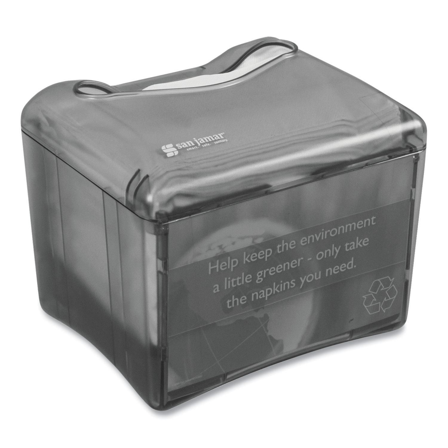 Venue Napkin Dispenser with Advertising Inset, 6.5 x 6.13 x 6.9 ...