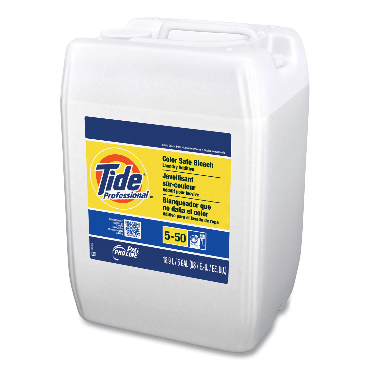 Tide® Professional™ Color Safe Bleach Laundry Additive, 5 gal Closed ...