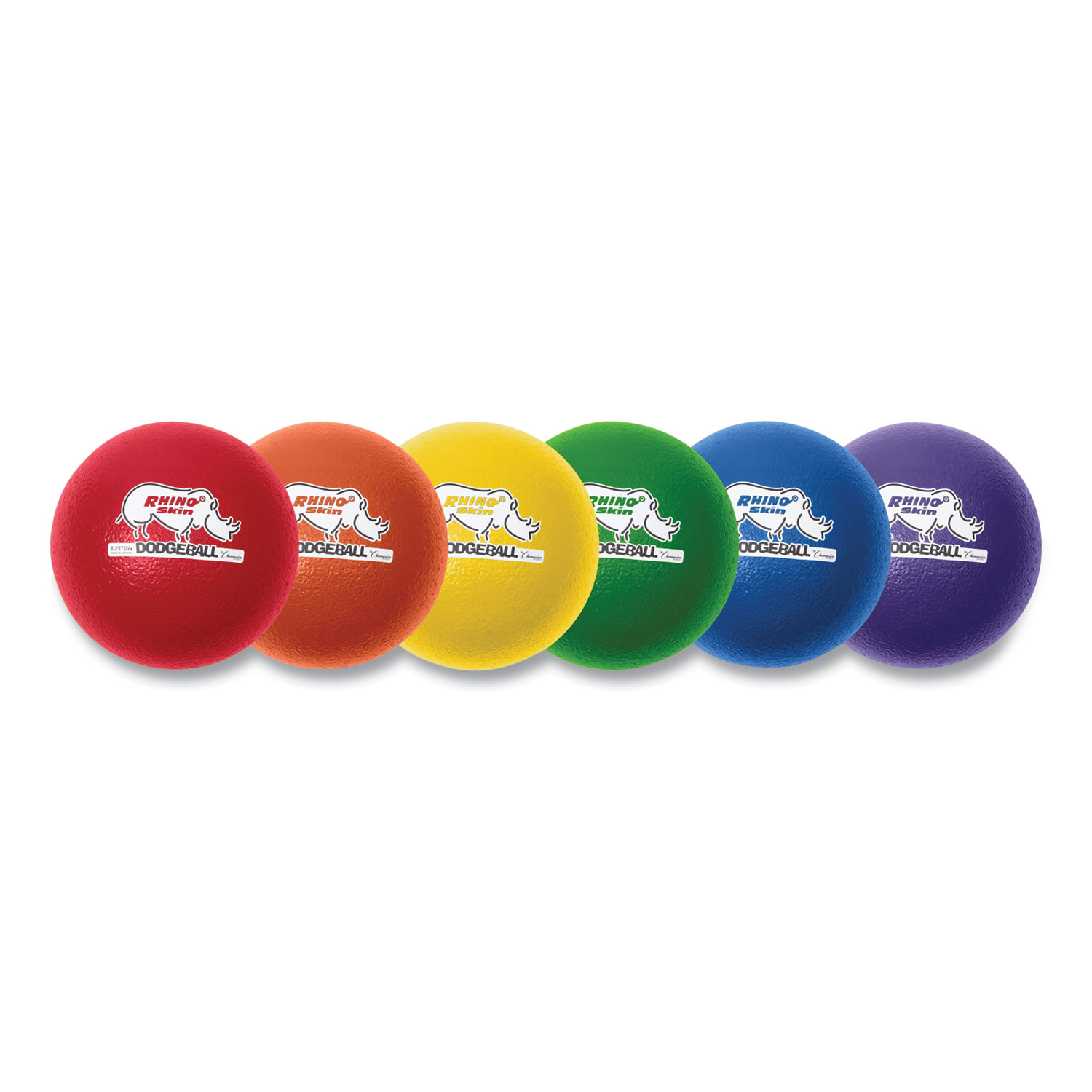 Champion Sports Rhino Skin Dodge Ball Set, 8" Diameter, Assorted Colors ...