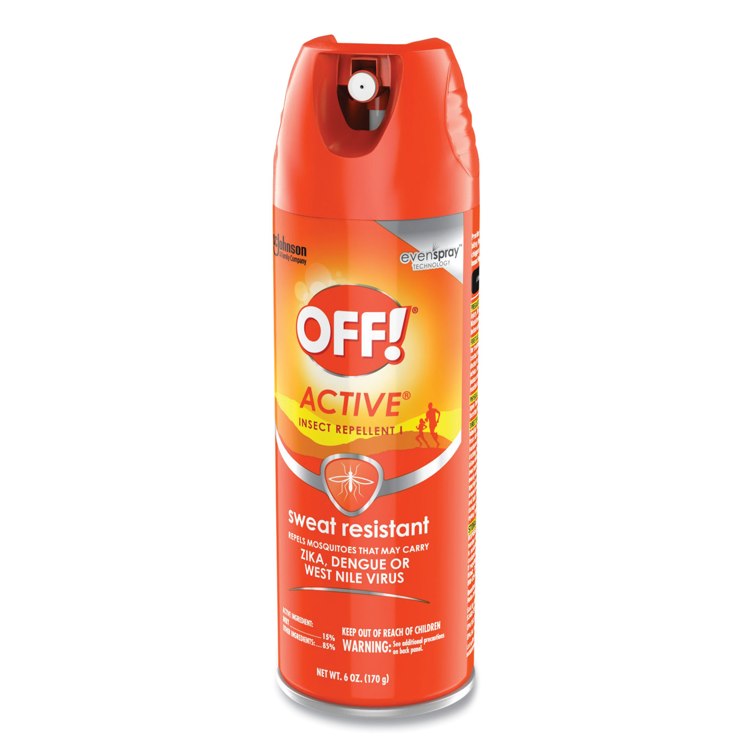 ACTIVE Insect Repellent, 6 oz Aerosol Spray, 12/Carton