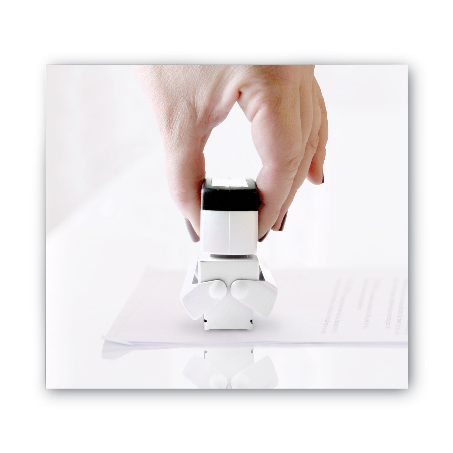 ACCUSTAMP2® Pre-Inked Shutter Stamp, Red/Blue, COMPLETED, 1.63 x 0.5 ...