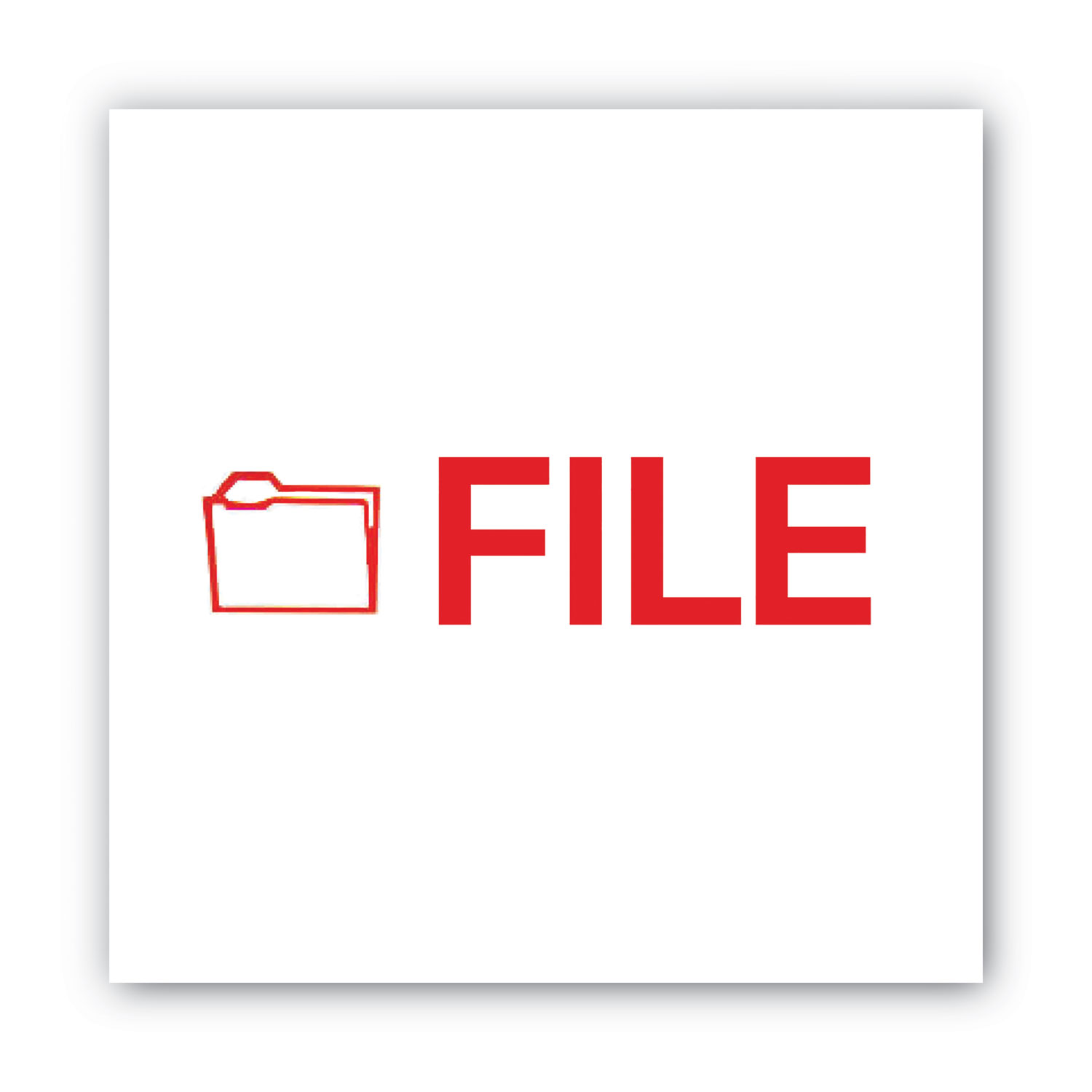 ACCUSTAMP2® Pre-Inked Shutter Stamp, Red, FILE,.63 x 0.5 ; | Kaeb ...