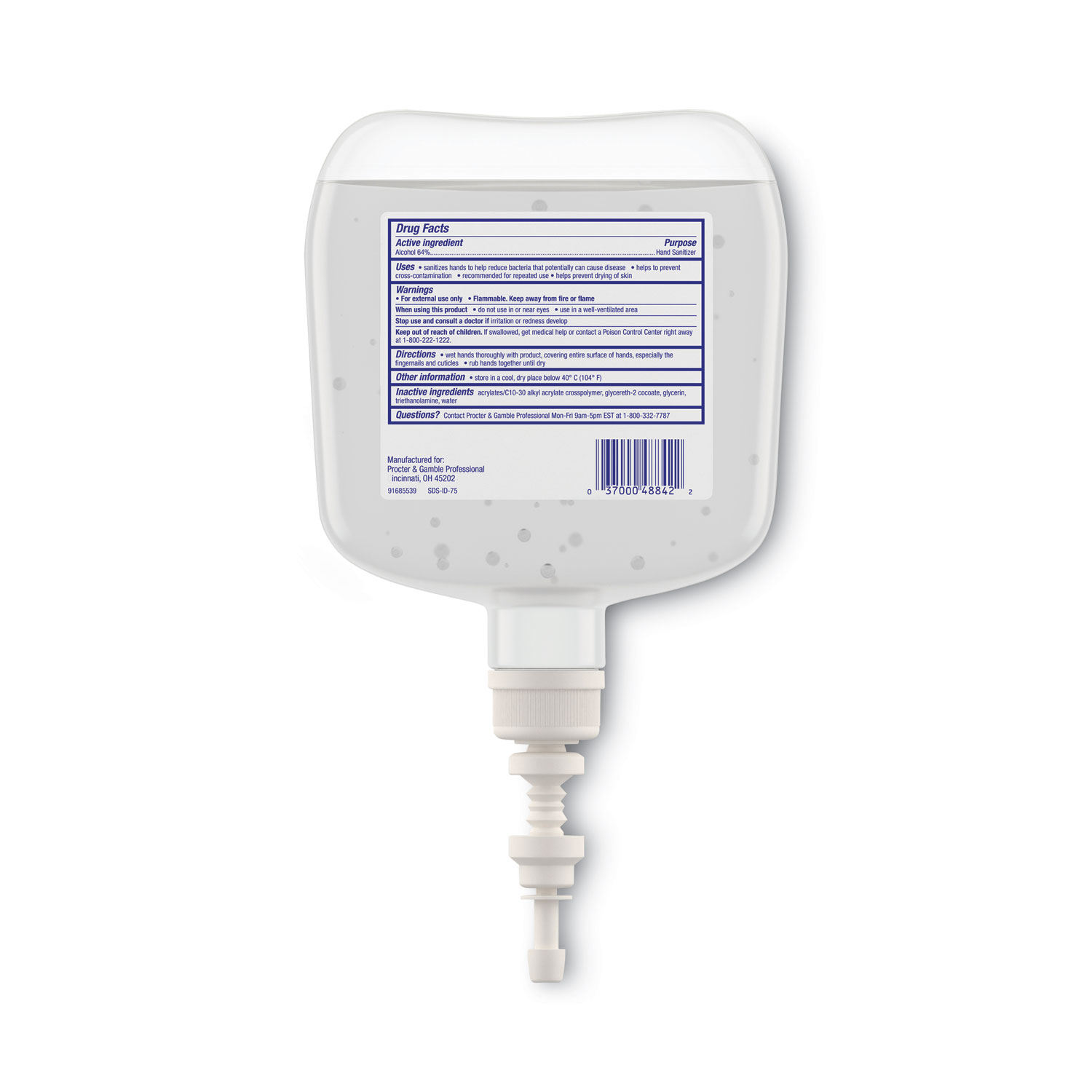 Safeguard™ Professional Antibacterial Gel Hand Sanitizer, 1,200 mL ...