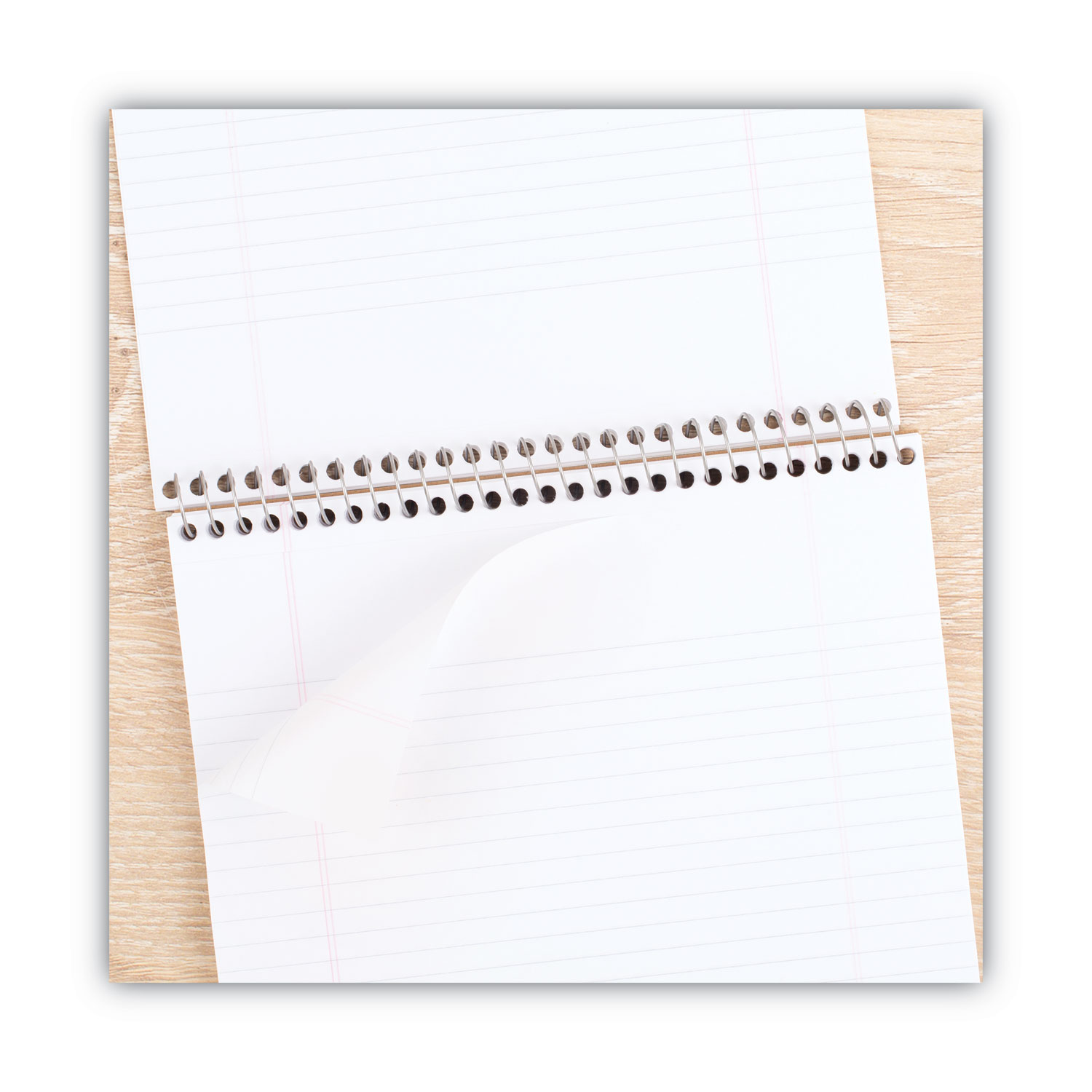 Stiff-Back Wire Bound Notepad, Medium/College Rule, Navy Cover, 70 ...