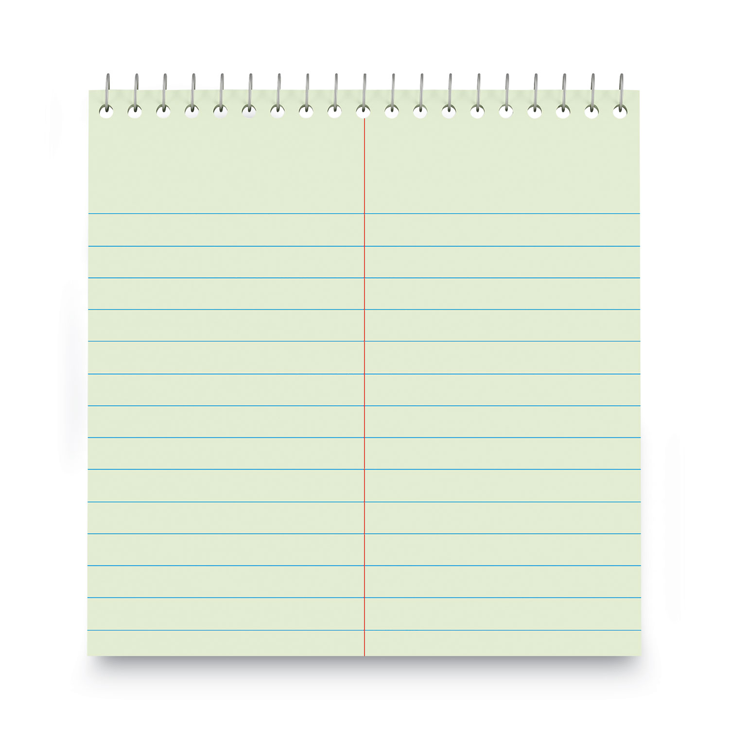 Universal® Steno Pads, Red Cover, Gregg Rule, (80) Green-Tint 6 x 9 ...