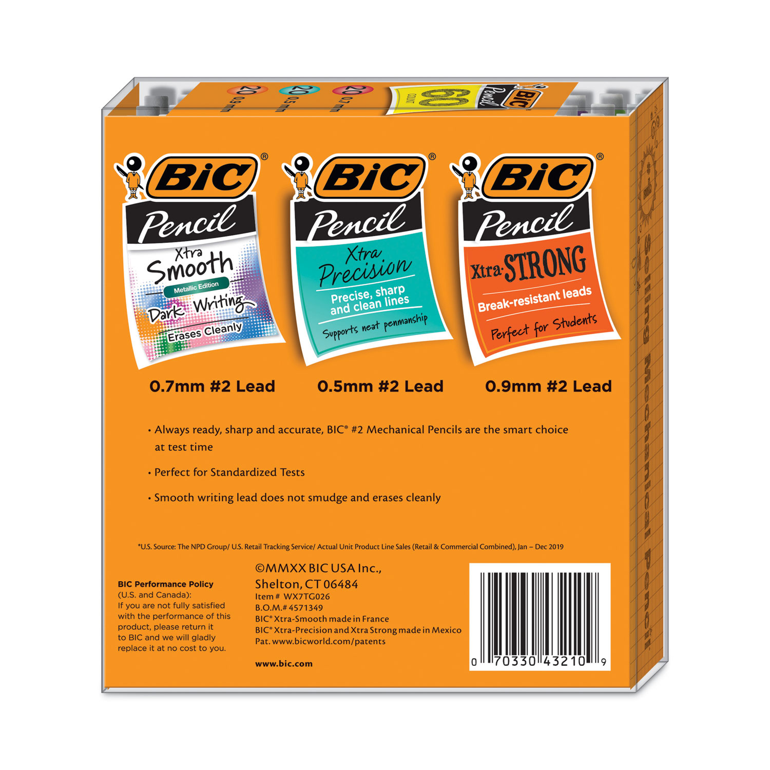 BIC® Mechanical Pencil Variety Pack, Assorted Graphite Diameters, HB ...