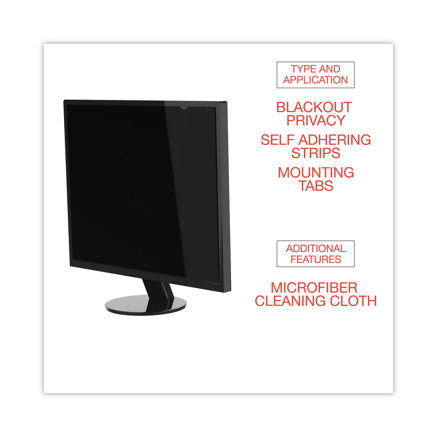 Blackout Privacy Monitor Filter for 20.1" Flat Panel Monitor - SafetyChix