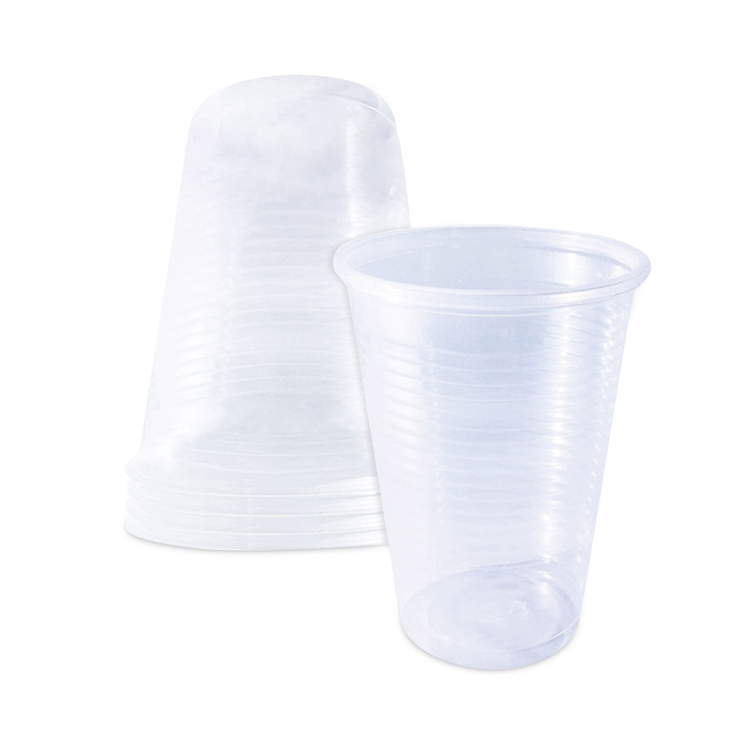 Plastifar Plastic Cold Cups, 12 oz, Translucent, 1,000/Carton | General ...