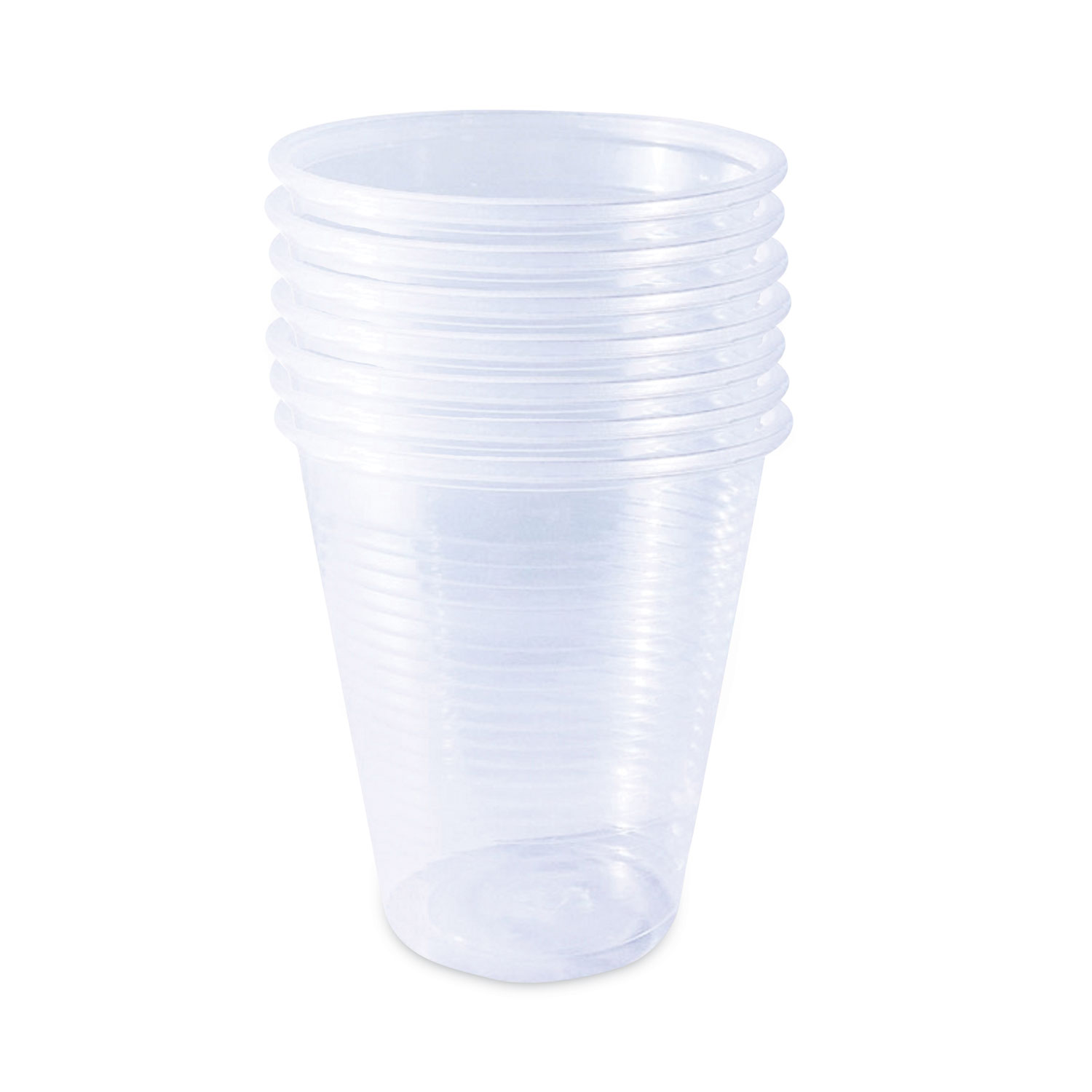 Plastifar Plastic Cold Cups, 12 oz, Translucent, 1,000/Carton | General ...