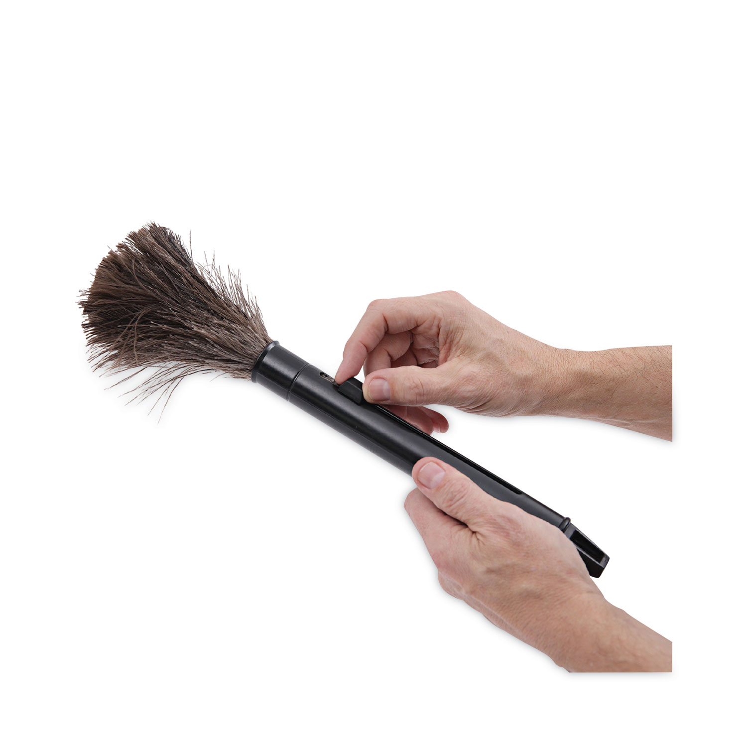 Retractable Feather Duster, 9" to 14" Handle - SafetyChix
