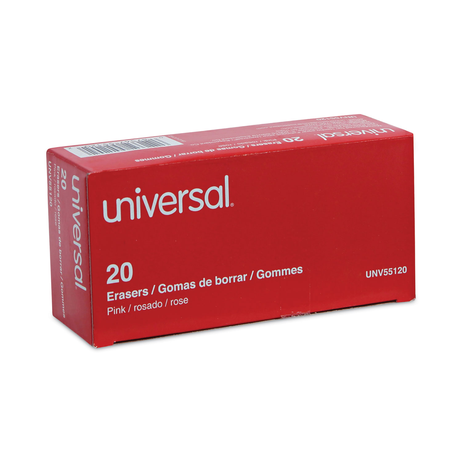 Universal® Bevel Block Erasers, For Pencil Marks, Slanted-Edge ...